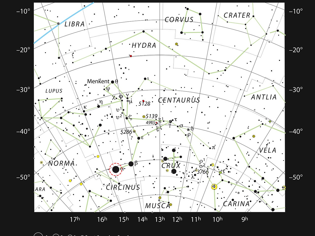 Alpha Centauri in the constellation of Centaurus (The Centaur) - NASA ...