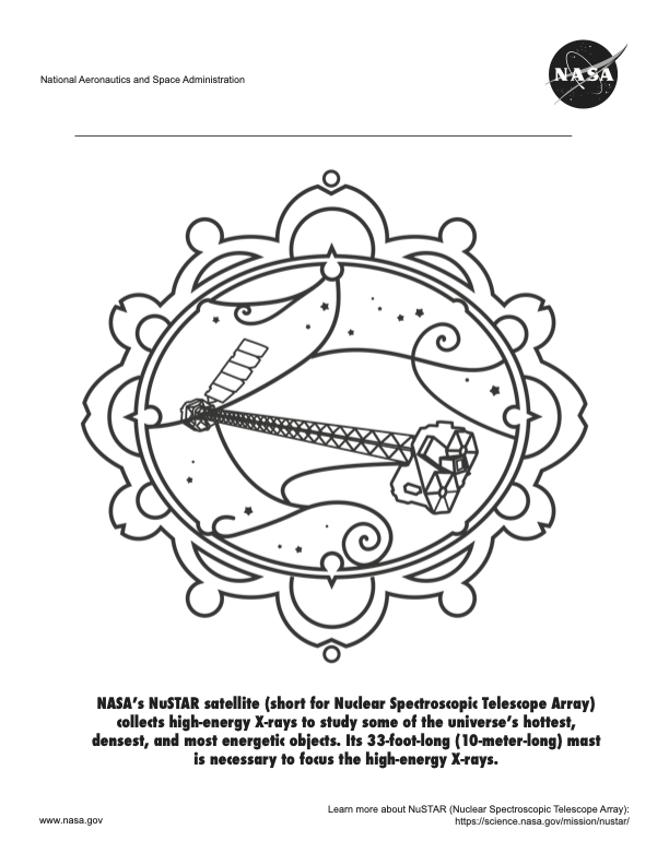 NuSTAR Art + Coloring Pages - NASA Science