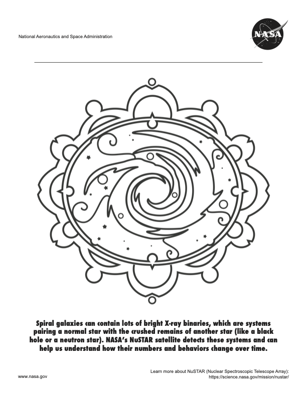 NuSTAR Art + Coloring Pages - NASA Science