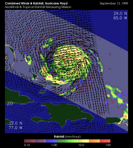 Hurricane Floyd from TRMM and QuikSCAT - NASA Science