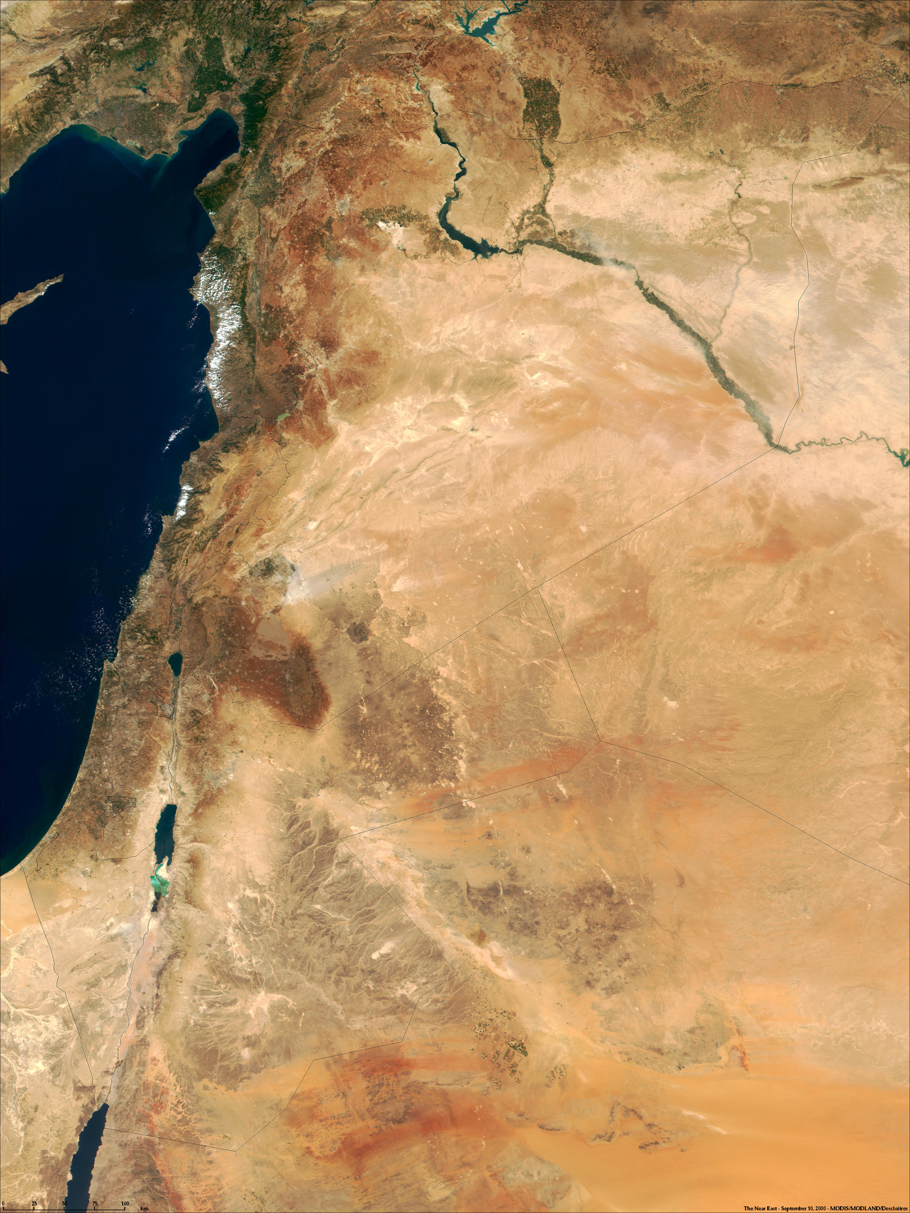 MODIS Views the Middle-East - NASA Science