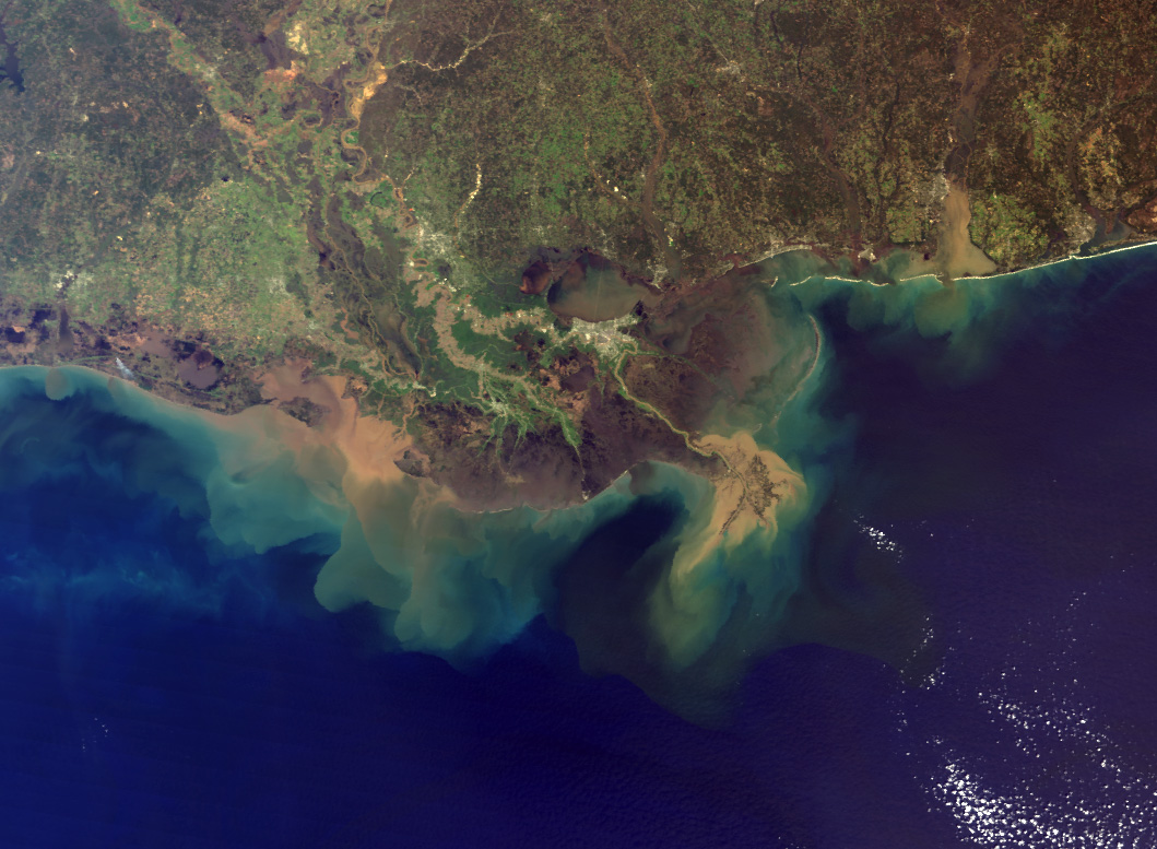 Mississippi River Sediment Plume - NASA Science