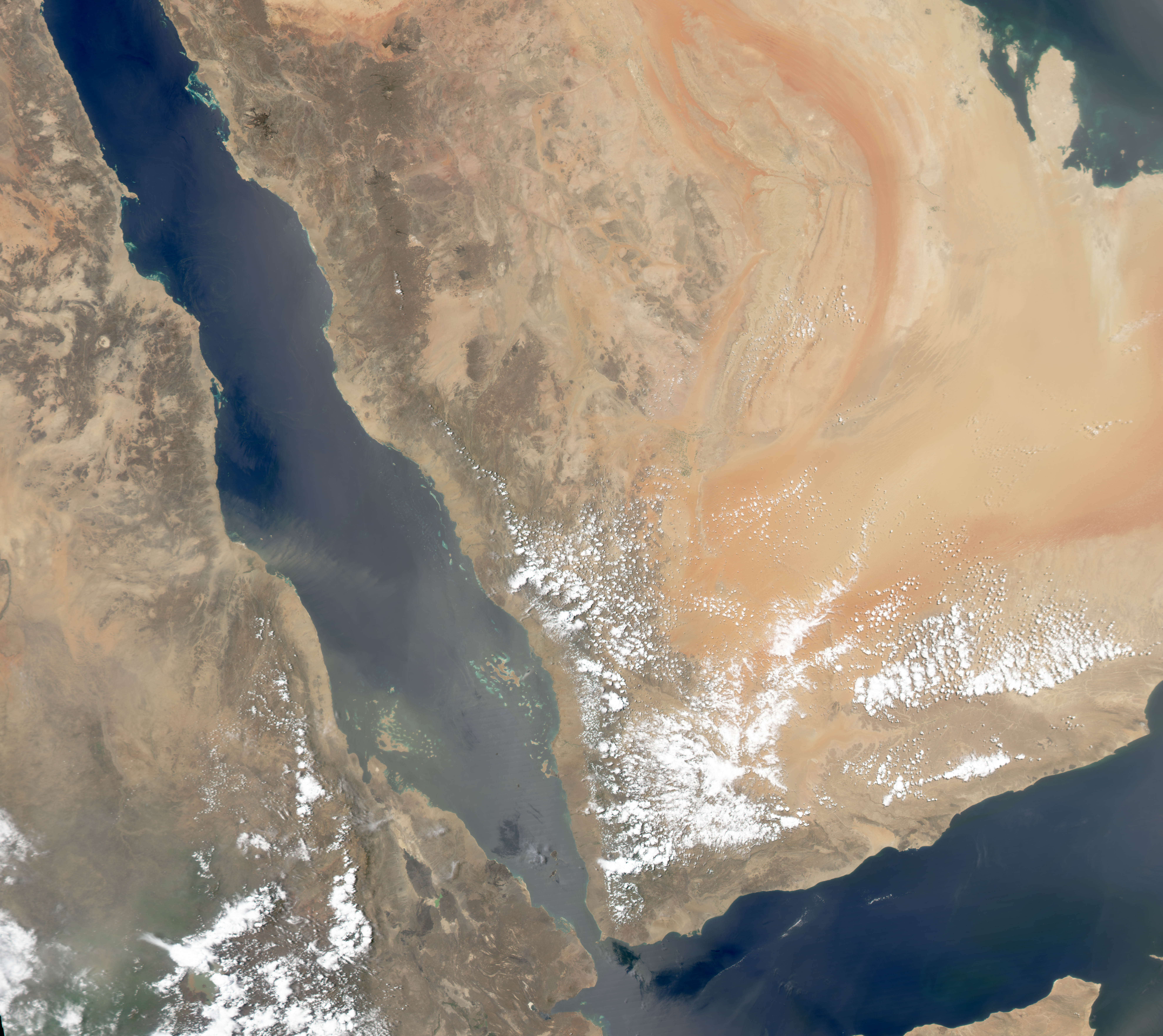 Dust Blowing over the Red Sea - NASA Science