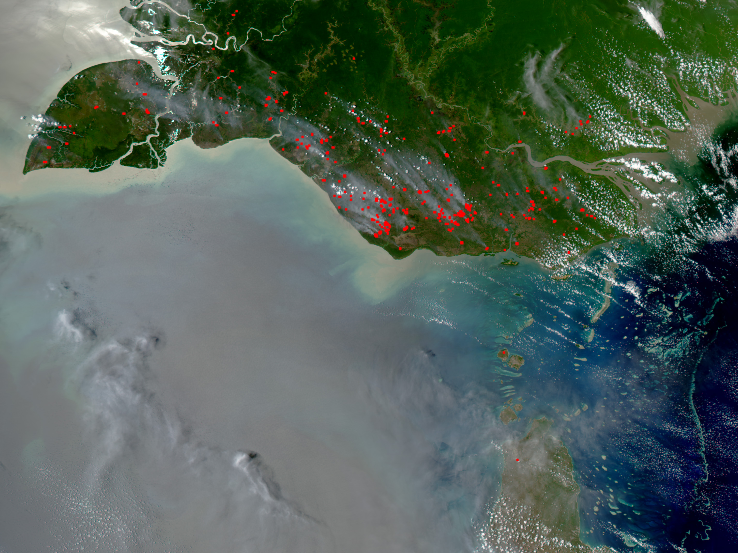 Fires in New Guinea - NASA Science