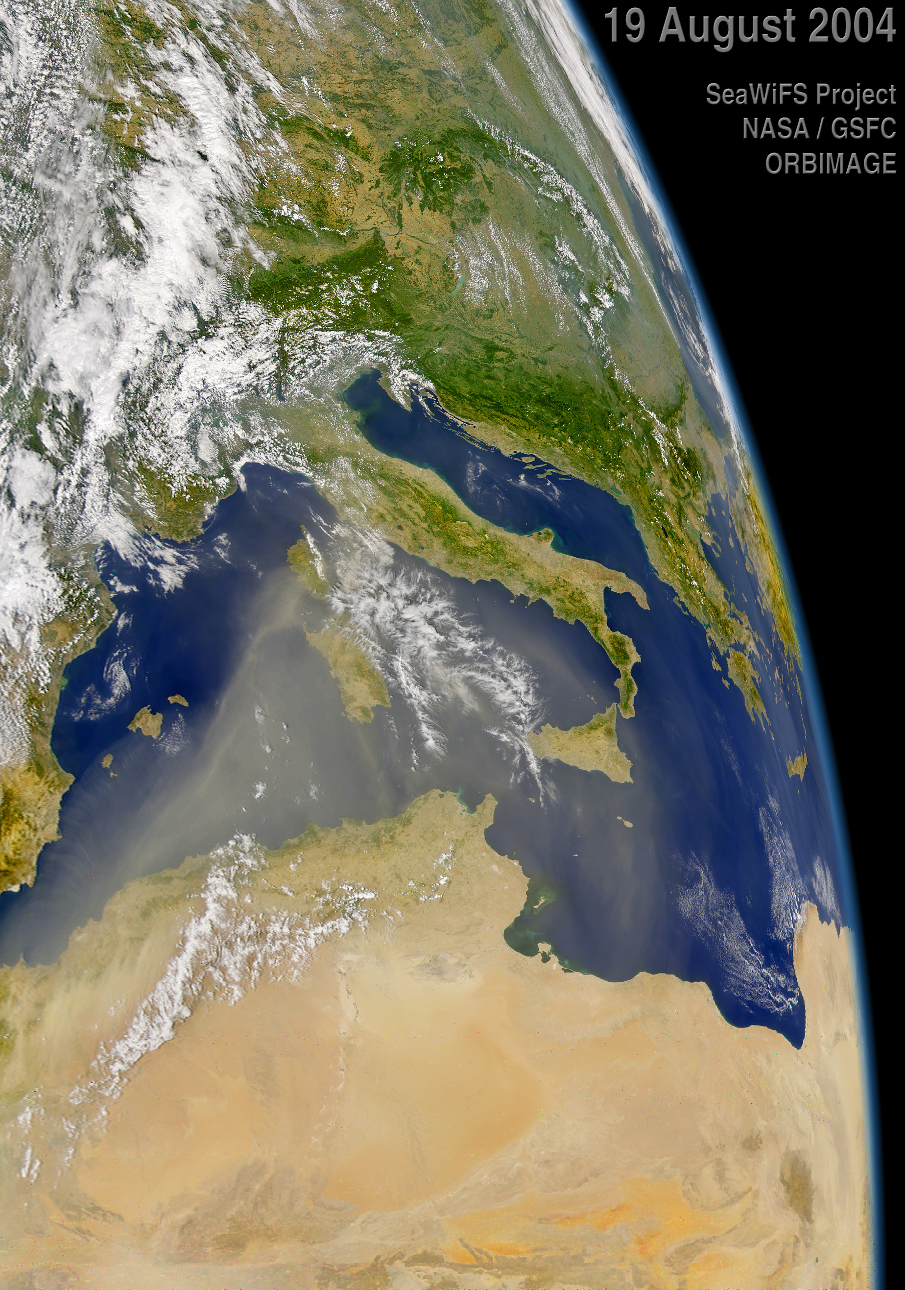 African Dust over the Mediterranean - NASA Science