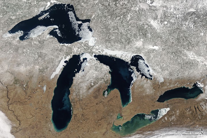 A Clear Spring View of the Great Lakes - NASA Science