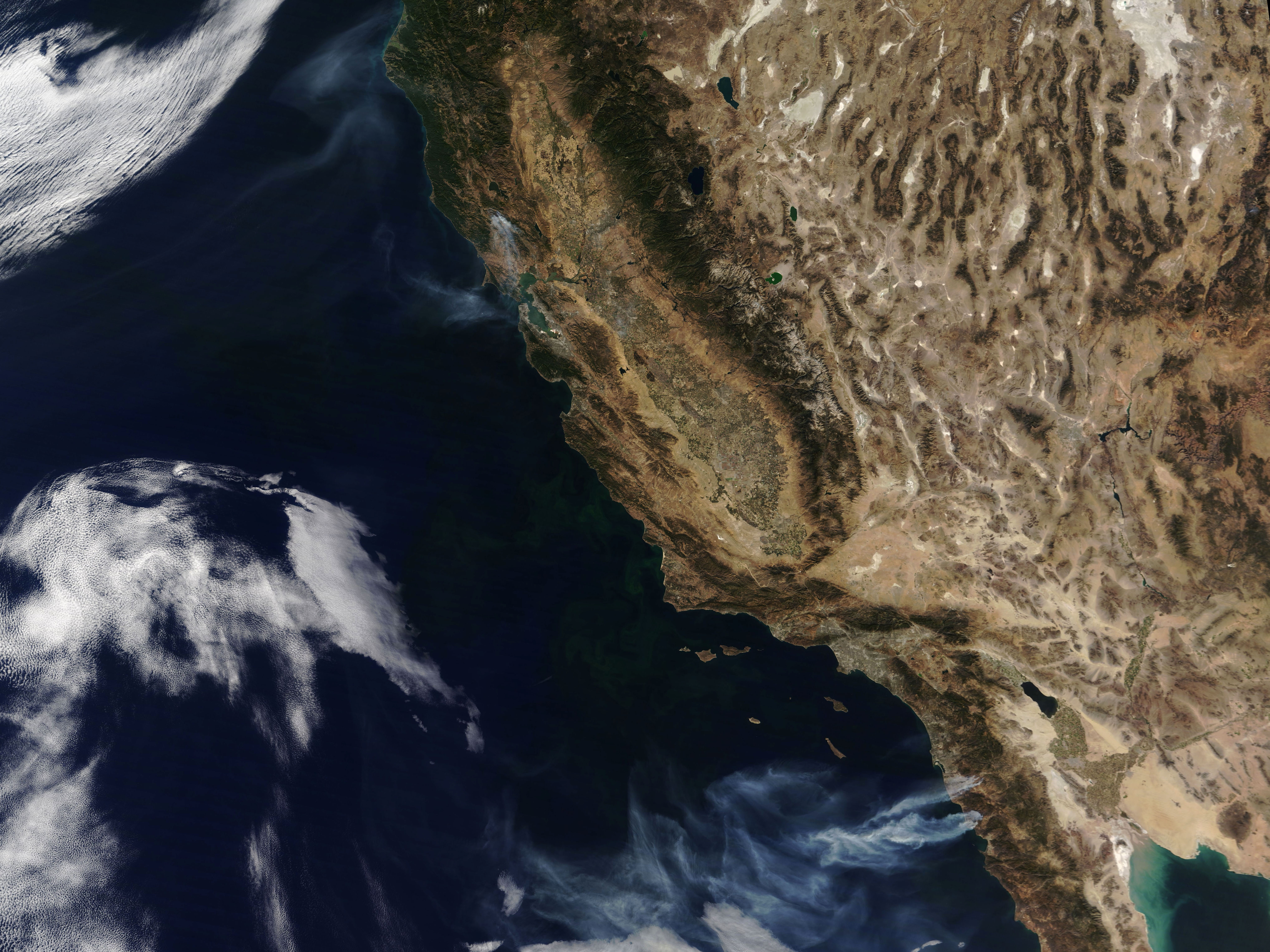Winds Drive Smoky Wildfires in California, Mexico - NASA Science