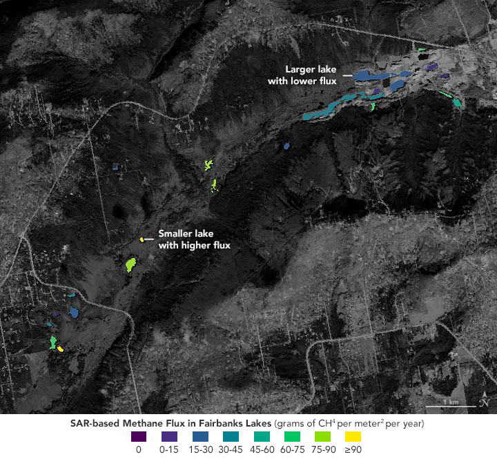 Satellites Size Up Bubbles of Methane in Lake Ice - NASA Science