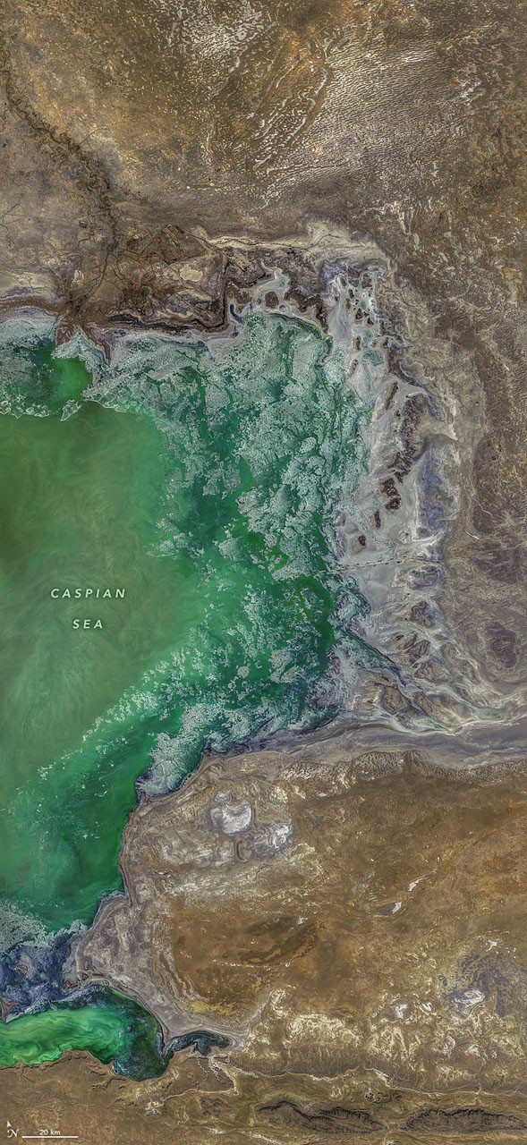 Textures Around the North Caspian - NASA Science