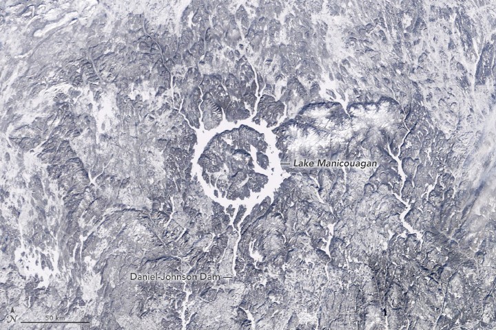 A Modern Lake in an Ancient Crater - NASA Science