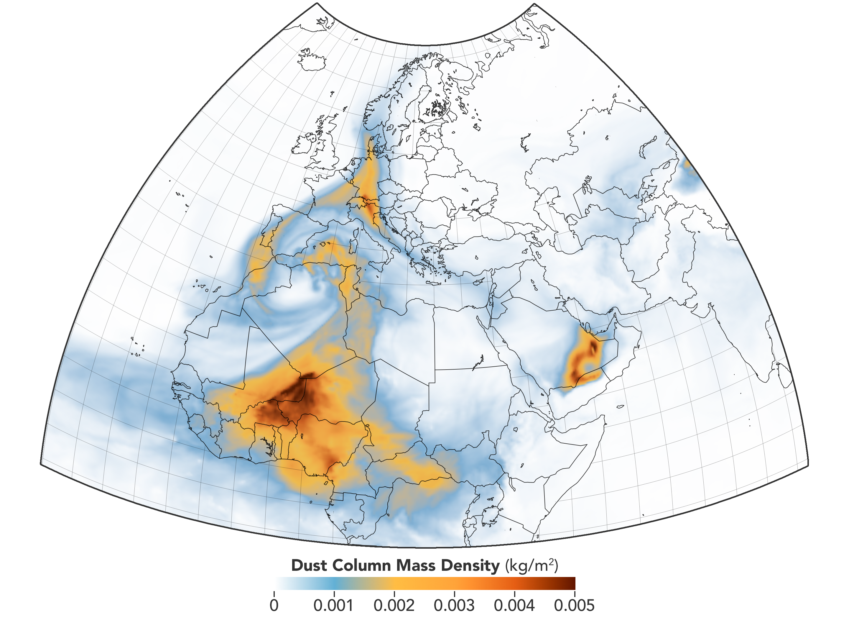 Dusty Storm Clouds Over Europe - NASA Science