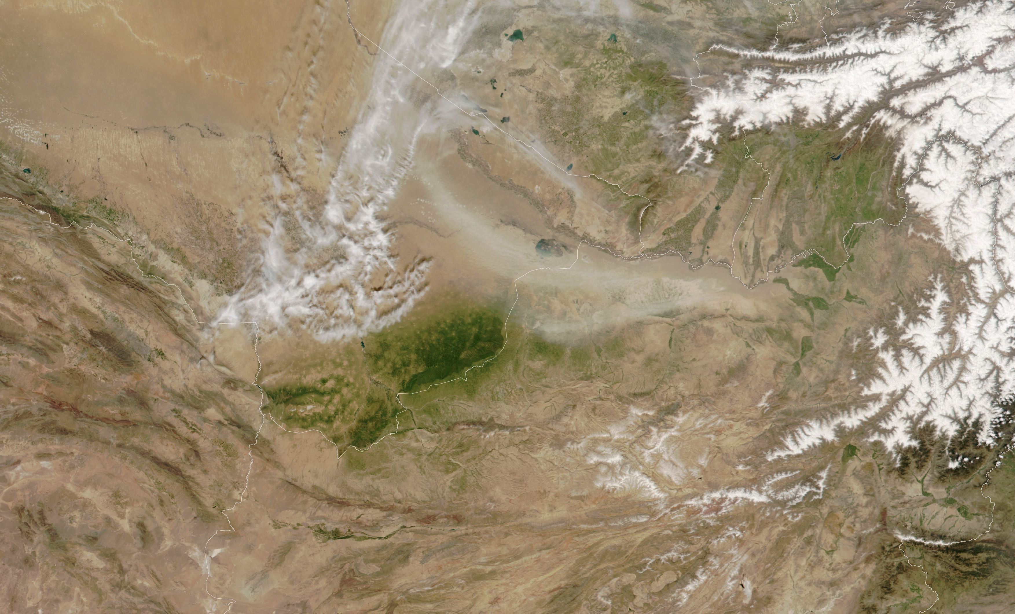A Dusty Spring Day in Turkmenistan - NASA Science