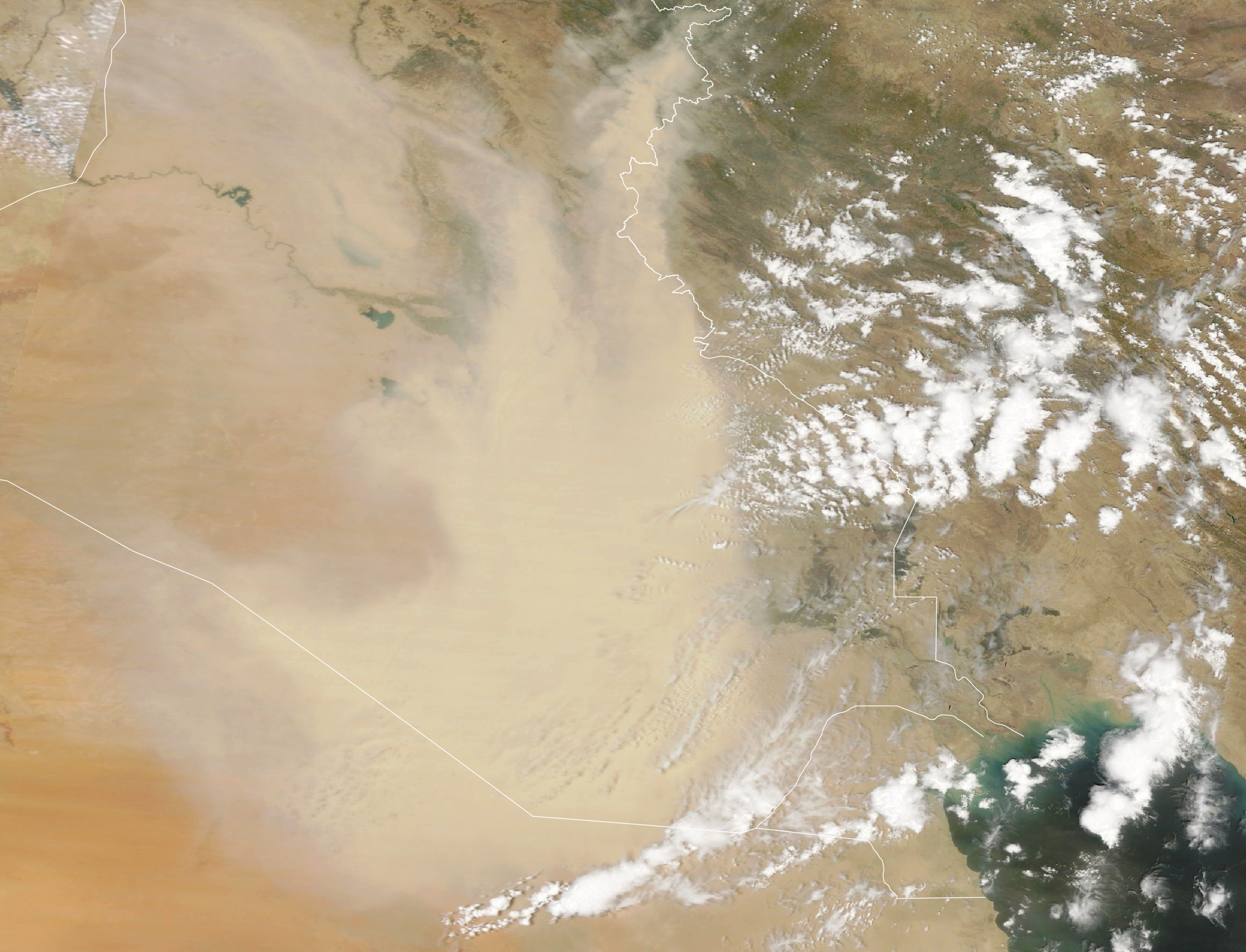 Persistent Dust Storms Batter Iraq - NASA Science