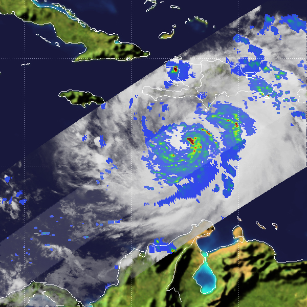 Hurricane Dennis Map