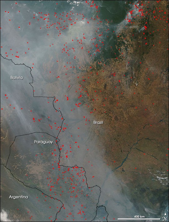 Fires in South America - NASA Science