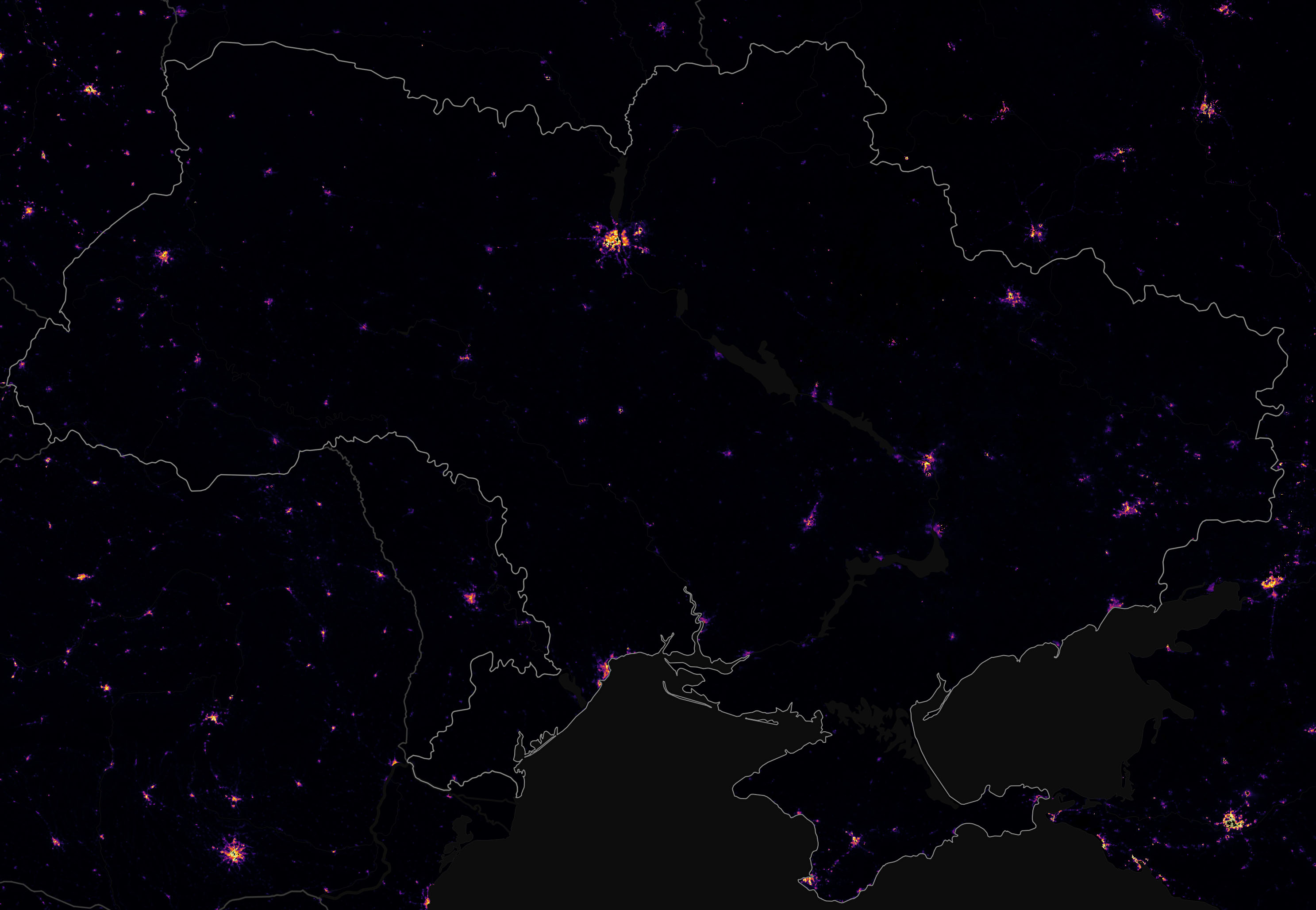 Tracking Night Lights in Ukraine - NASA Science