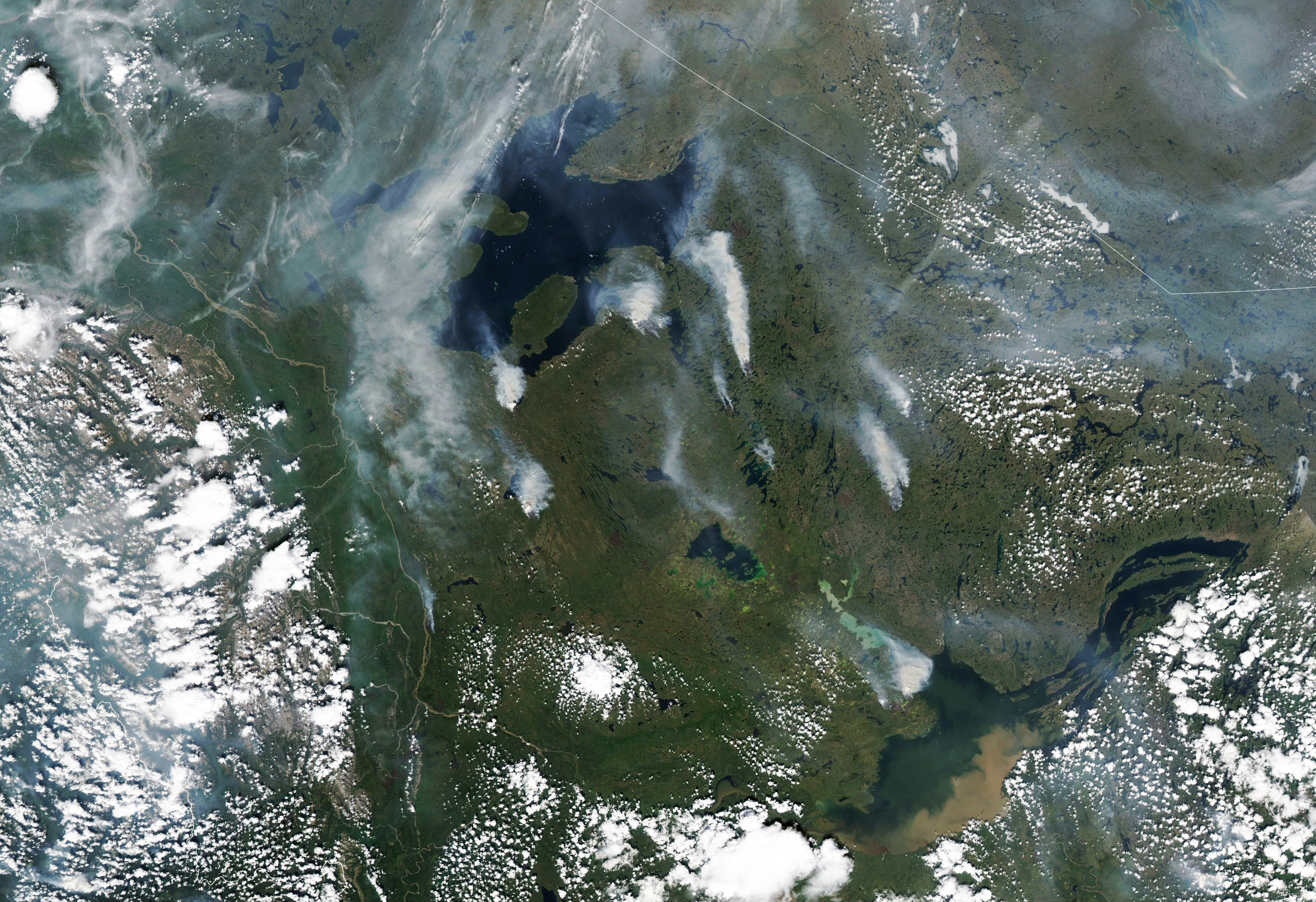 Heat and Fires Scorch Northern Canada - NASA Science