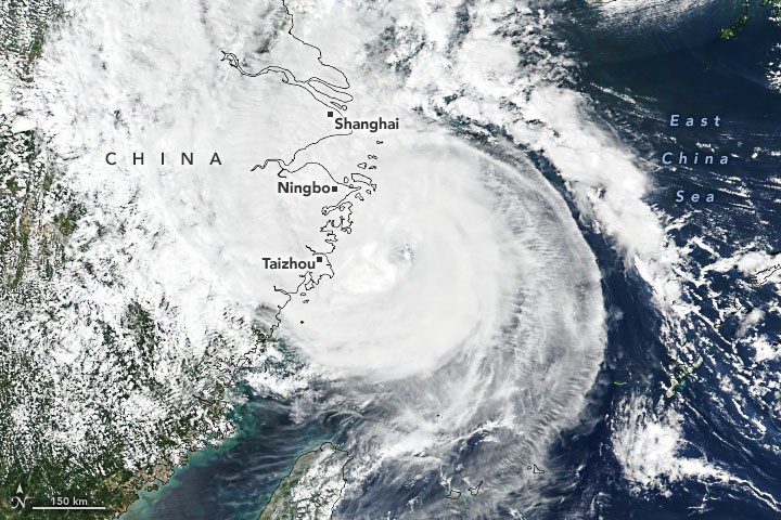 Typhoon Muifa Lands Near Shanghai - NASA Science