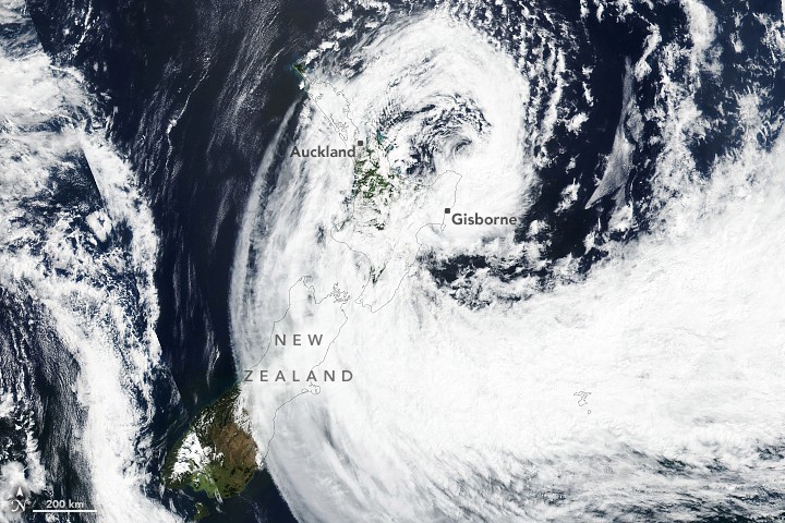 Cyclone Gabrielle Lashes New Zealand - NASA Science