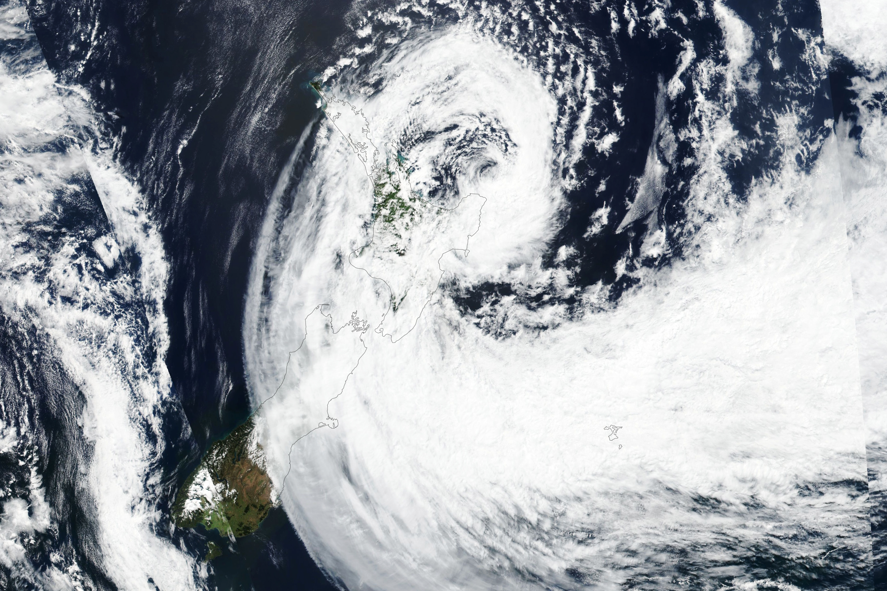 Cyclone Gabrielle Lashes New Zealand - NASA Science