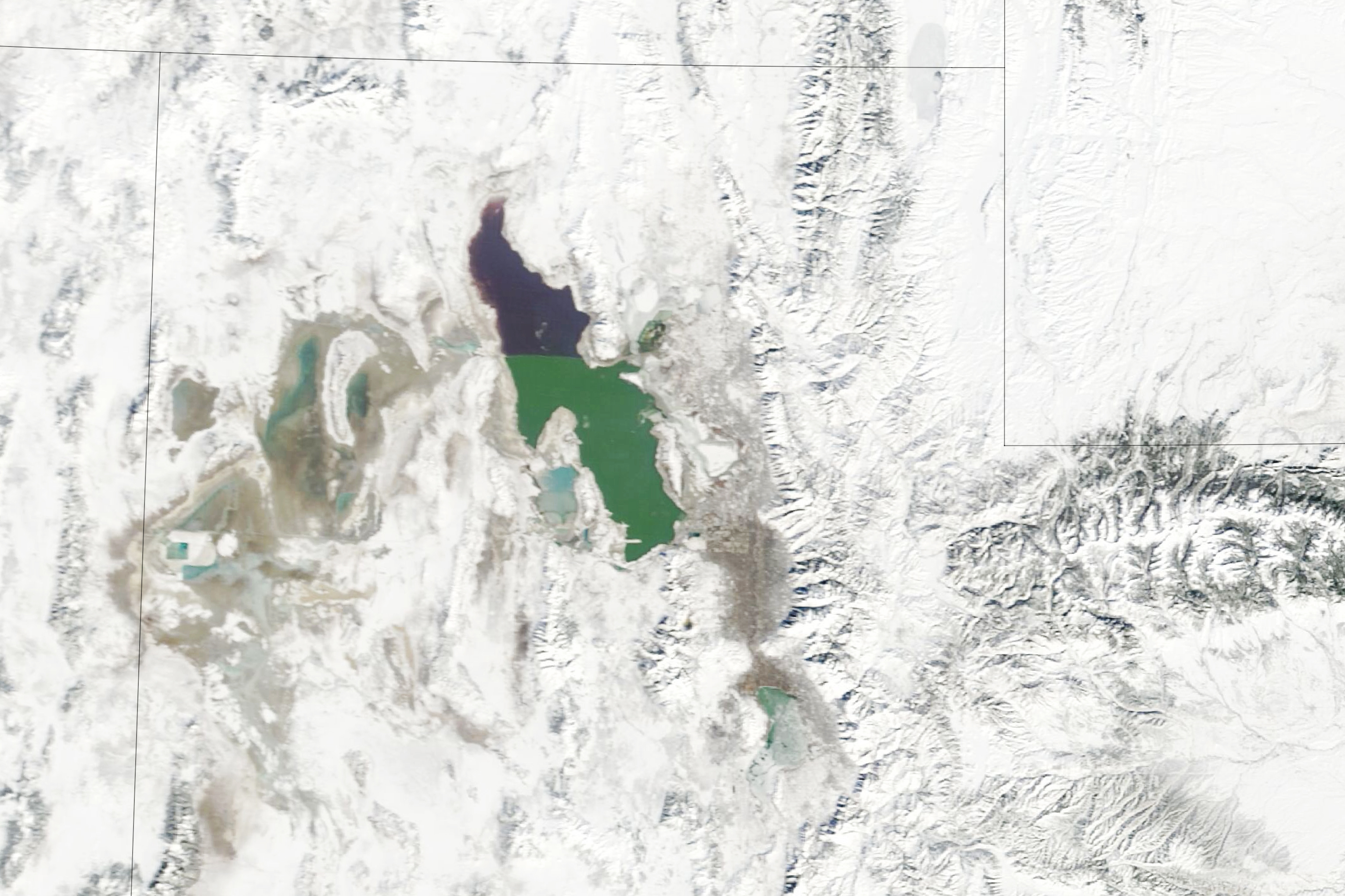 Snow and Haze in Utah - NASA Science