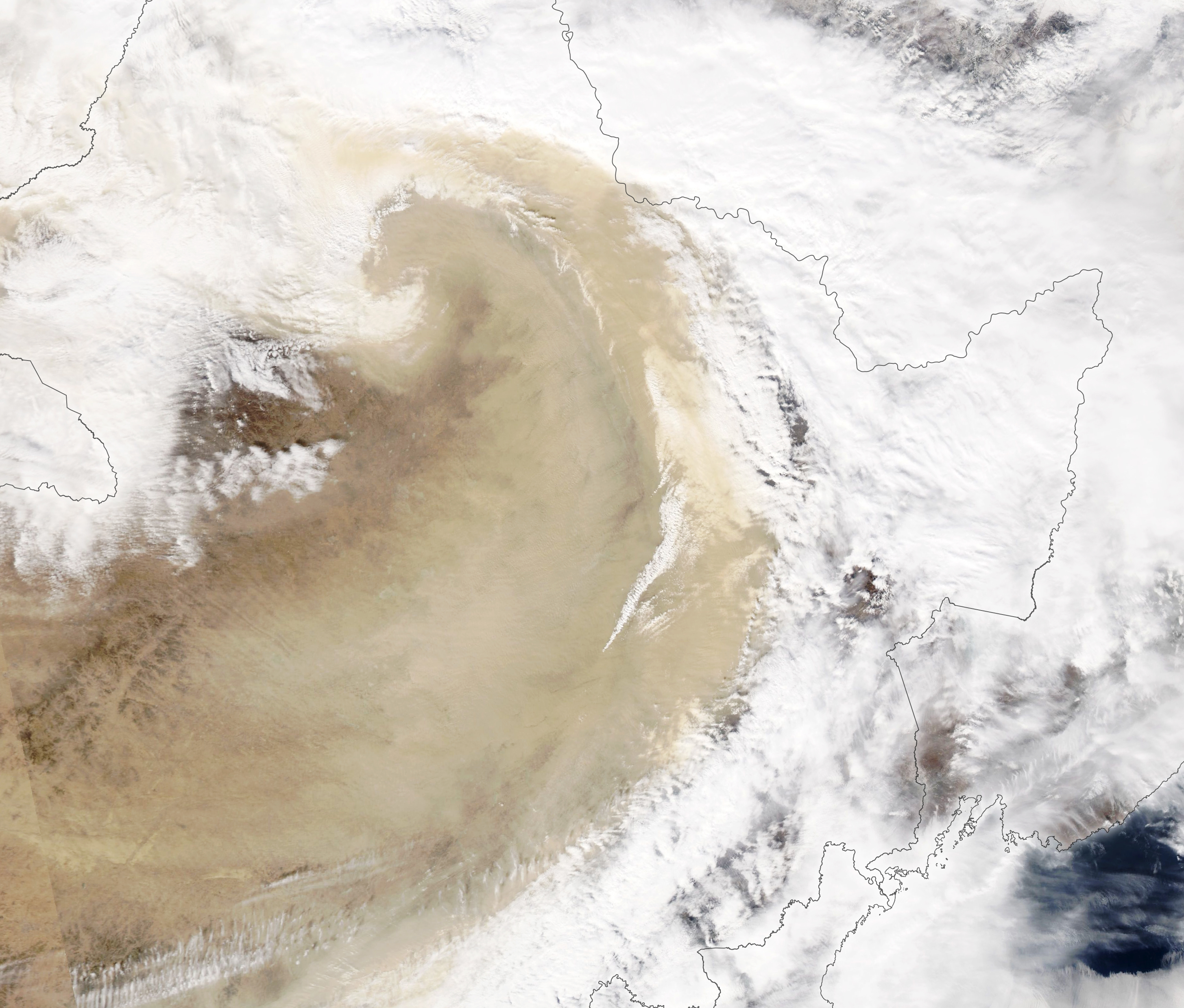 A Dusty Day in Northeastern China - NASA Science