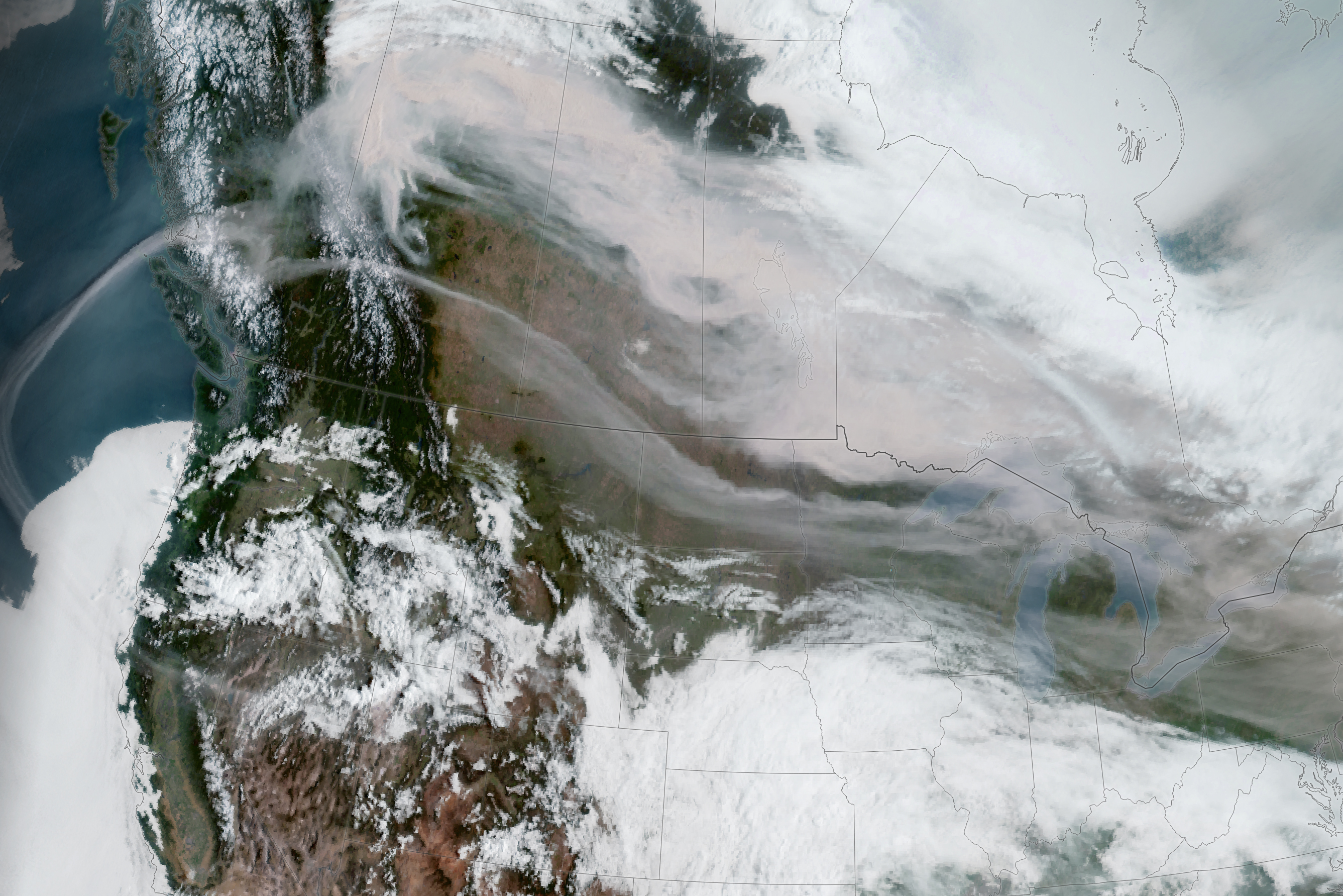 Smoke Fills North American Skies - NASA Science