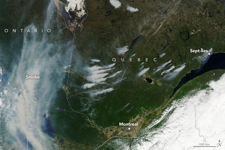 Fires Burn Across Quebec - NASA Science