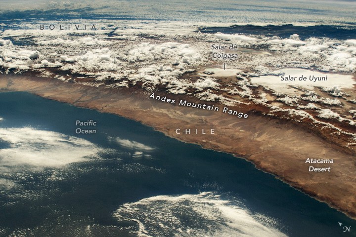 Looking Down on the Andes - NASA Science