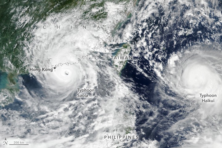 Typhoon Saola Swipes China’s Coast - NASA Science