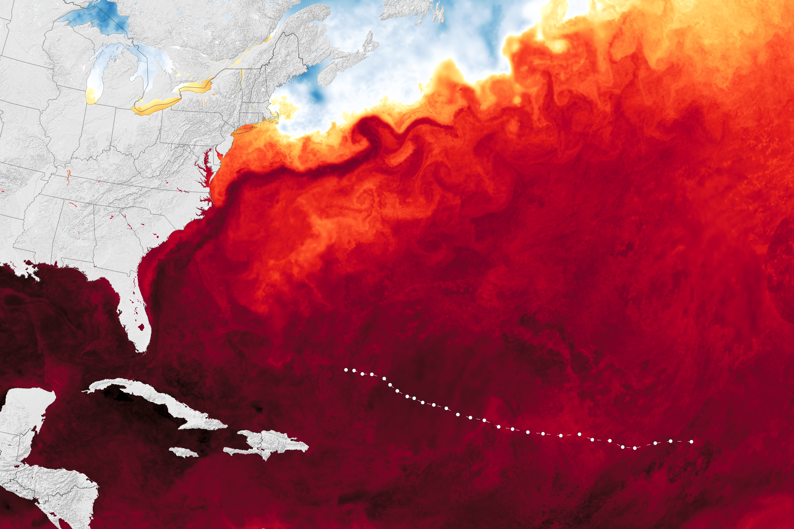 Hurricane Lee Traverses the Warm Atlantic - NASA Science