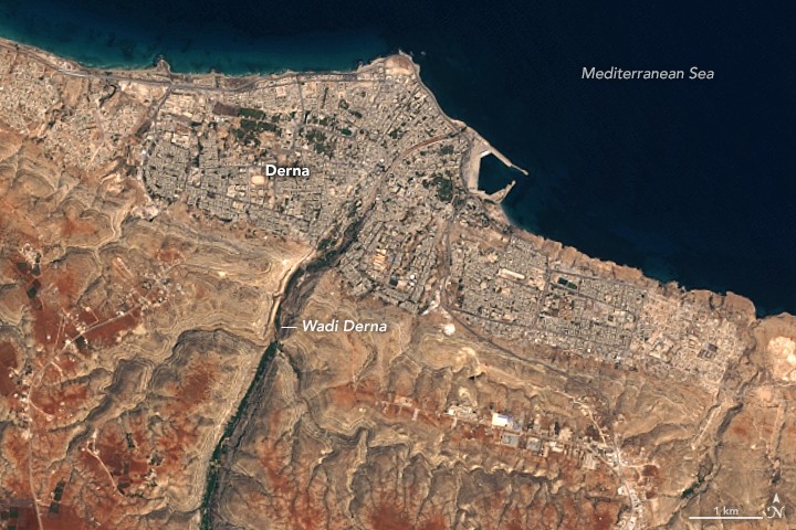 Storm Aftermath in Derna, Libya - NASA Science