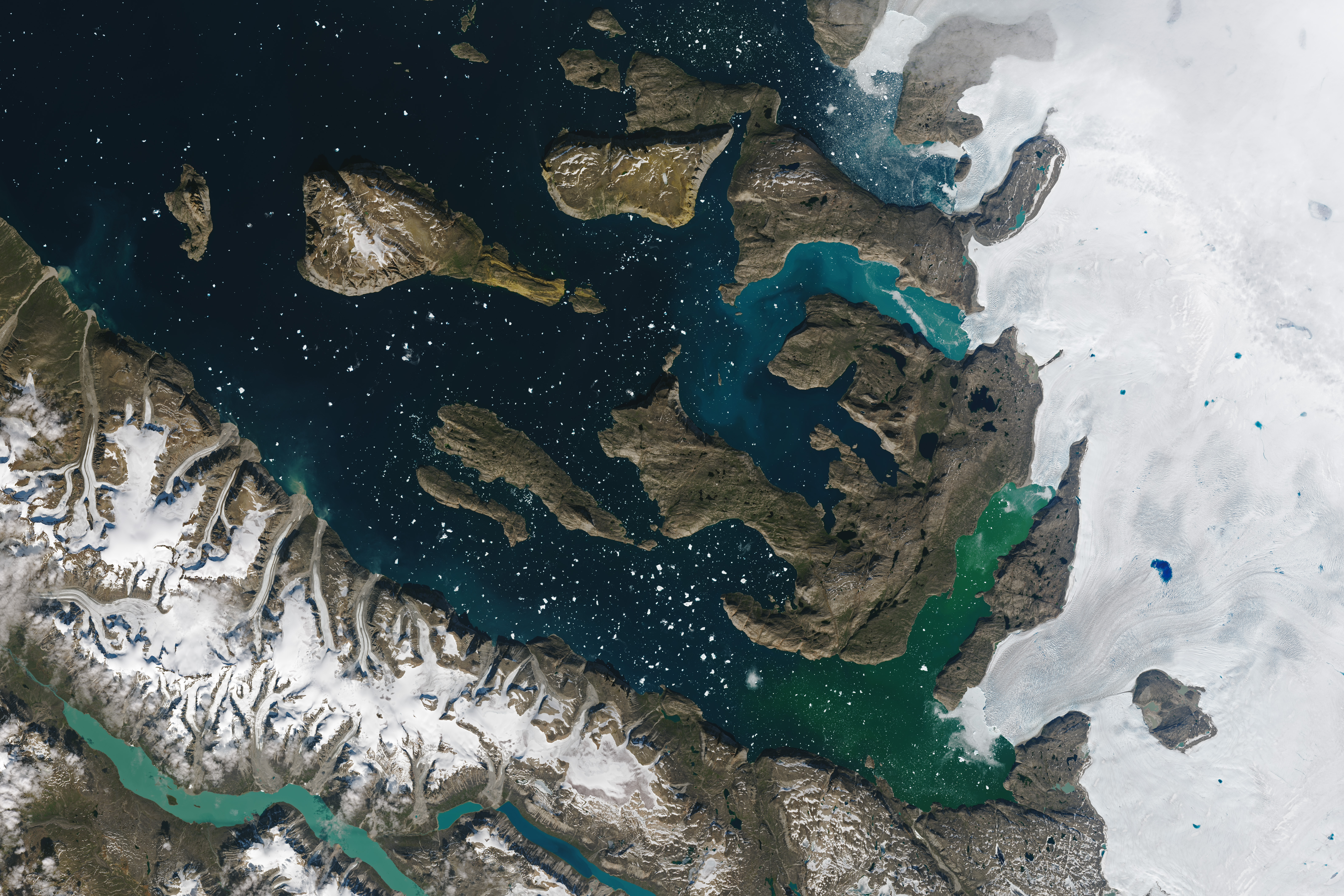 Ephemeral Arc Spans Greenland Fjord - NASA Science