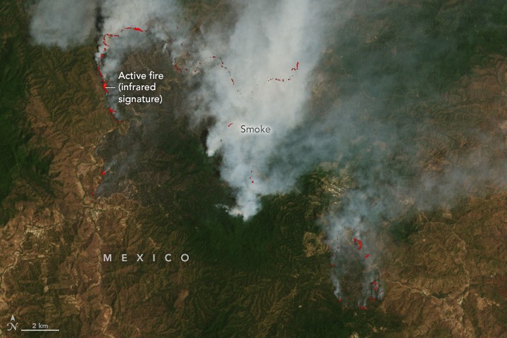 Fire in Southern Mexico - NASA Science