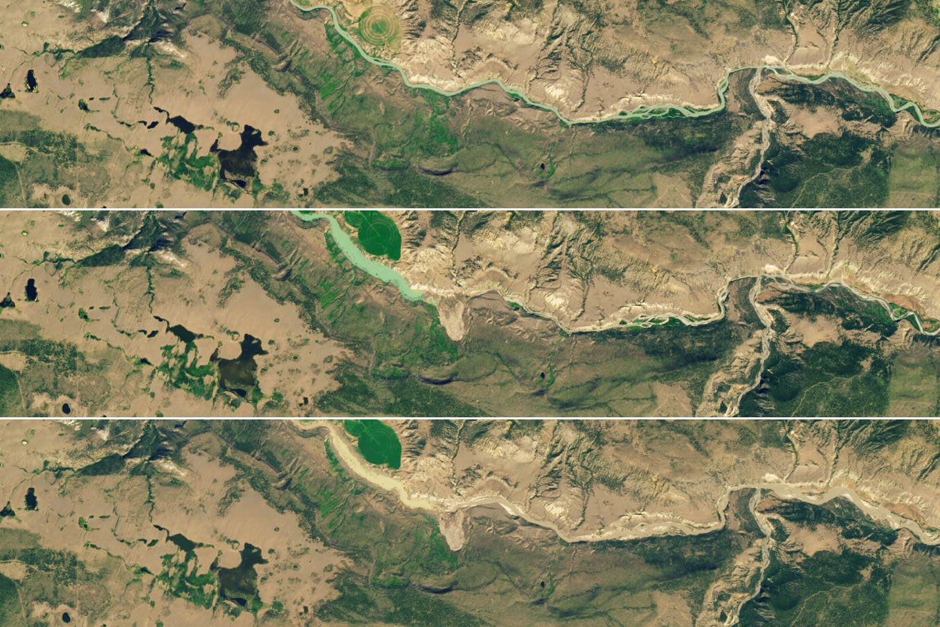 Chilcotin River’s Landslide Lake Begins Draining - NASA Science