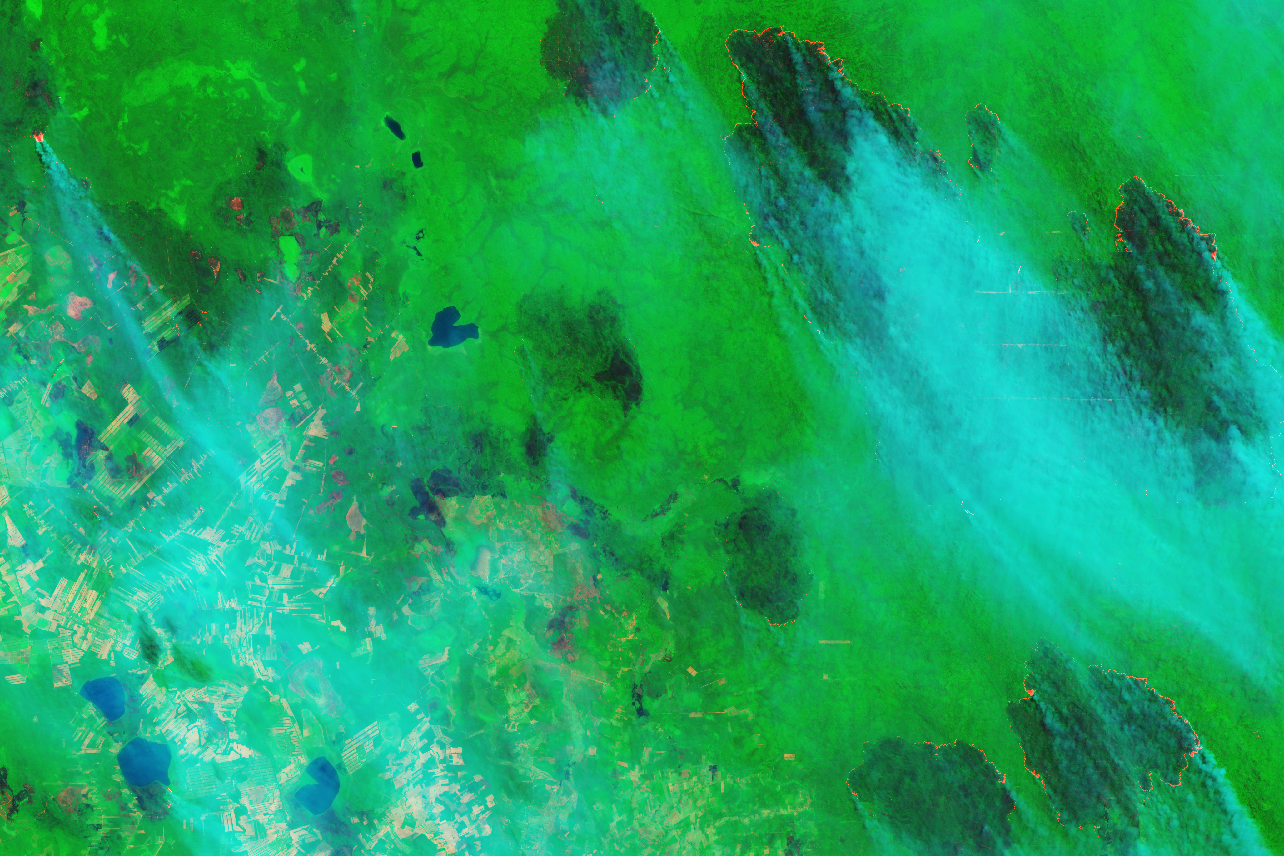 Smoke Fills South American Skies - NASA Science