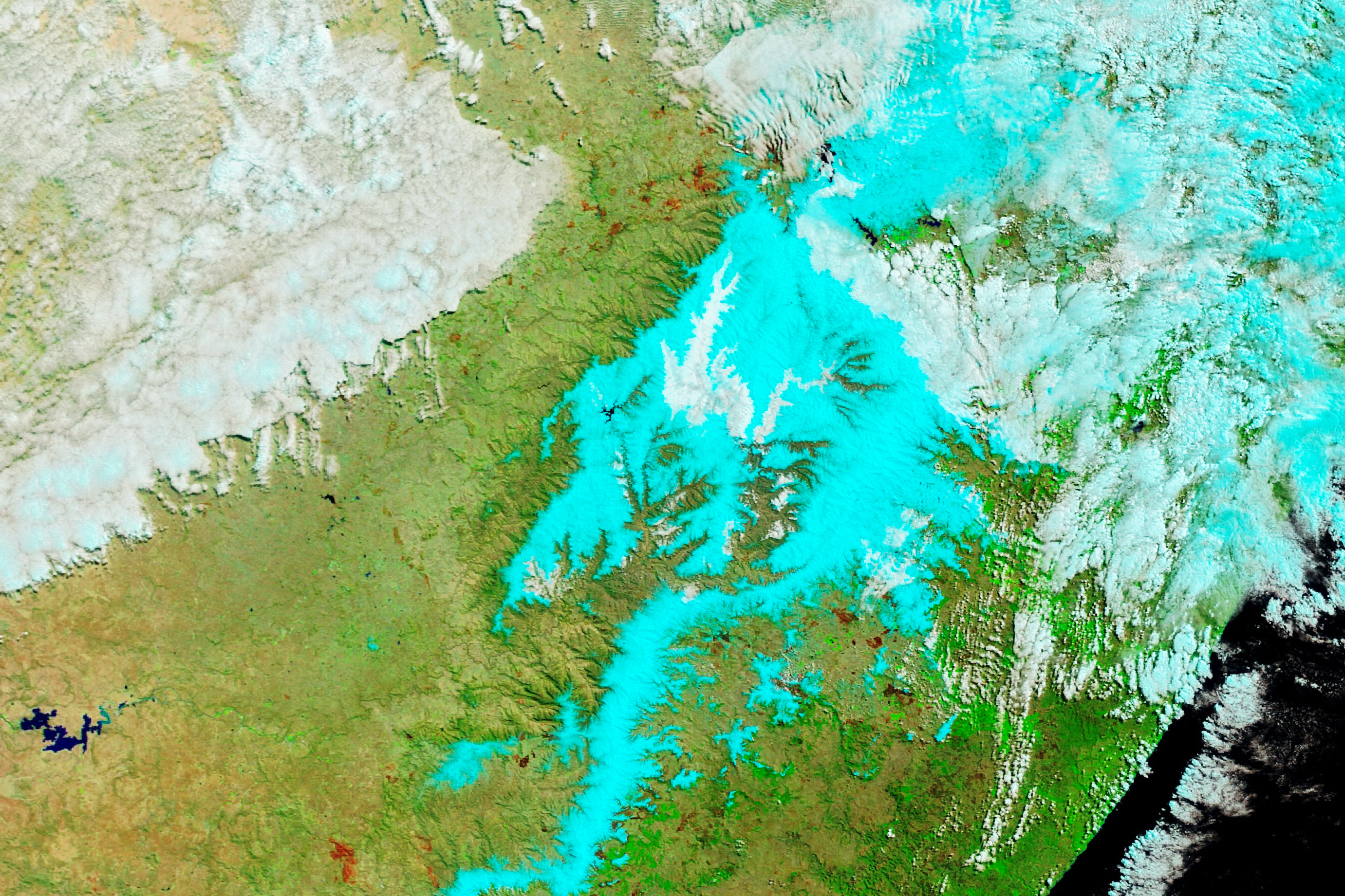 Spring Snow in Lesotho - NASA Science