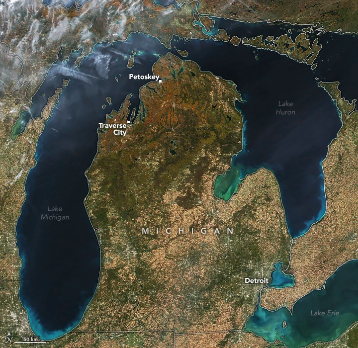 Majestic Color on the Michigan Mitten - NASA Science