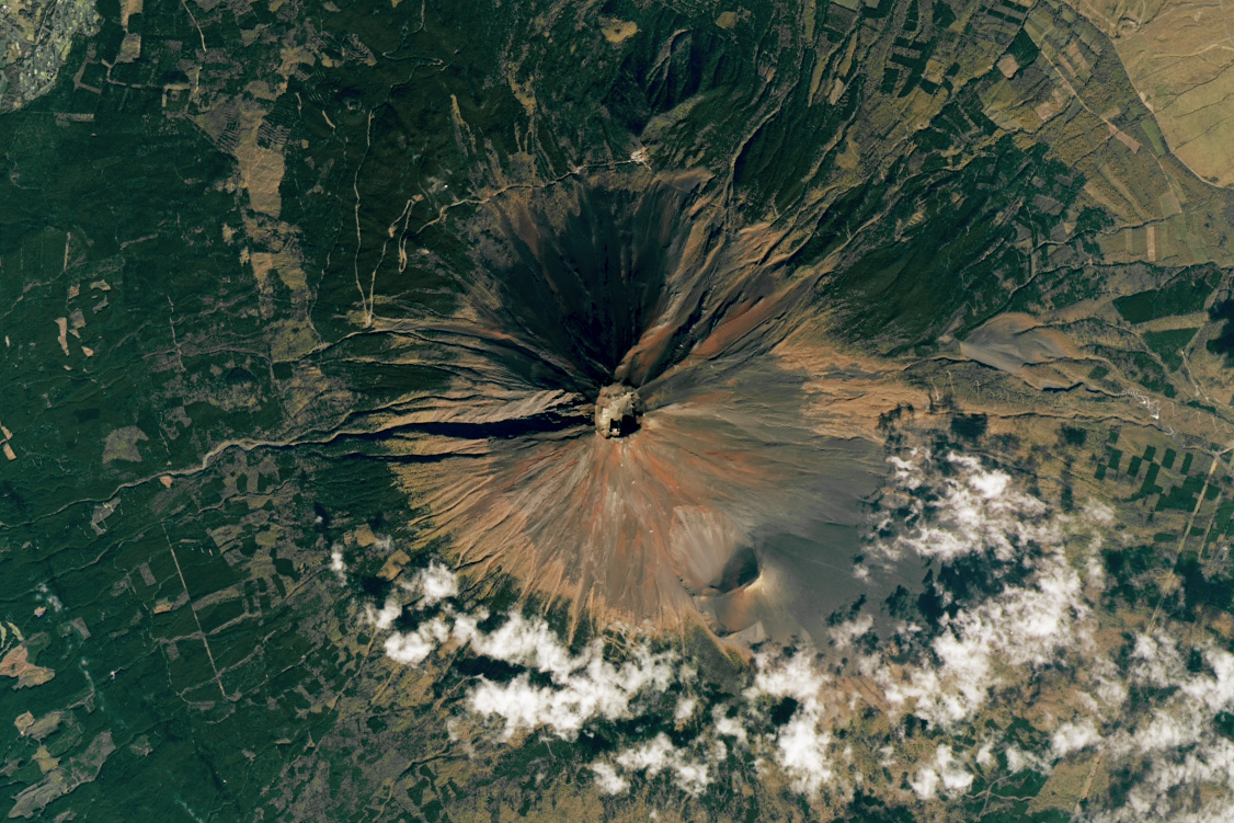 Mount Fuji Bare Again After Fleeting Snow - NASA Science