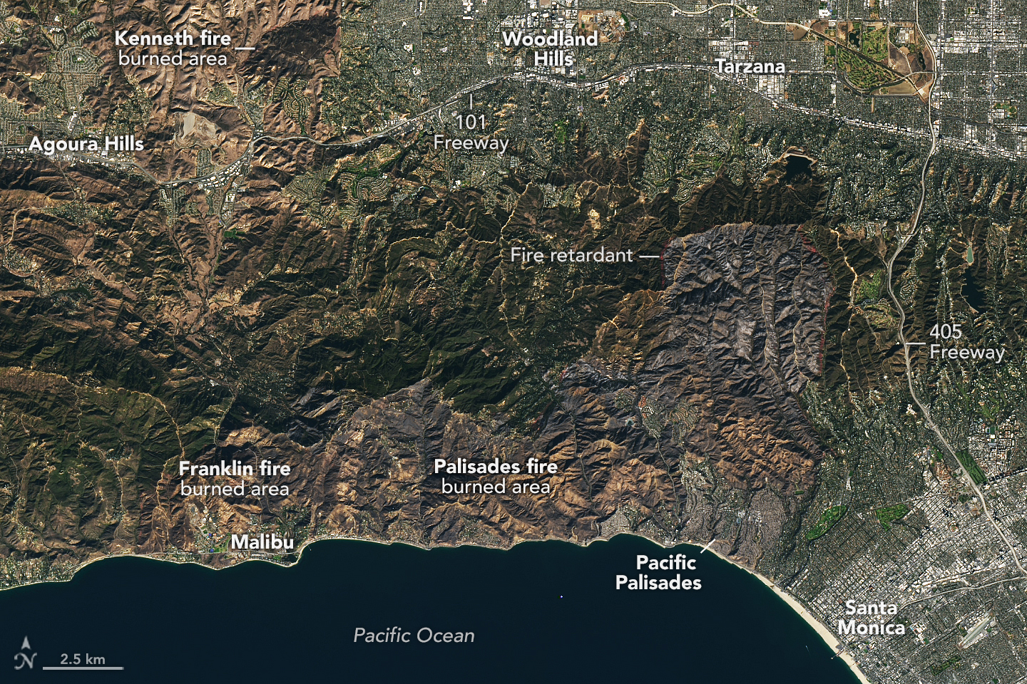 The Palisades Fire’s Footprint - NASA Science