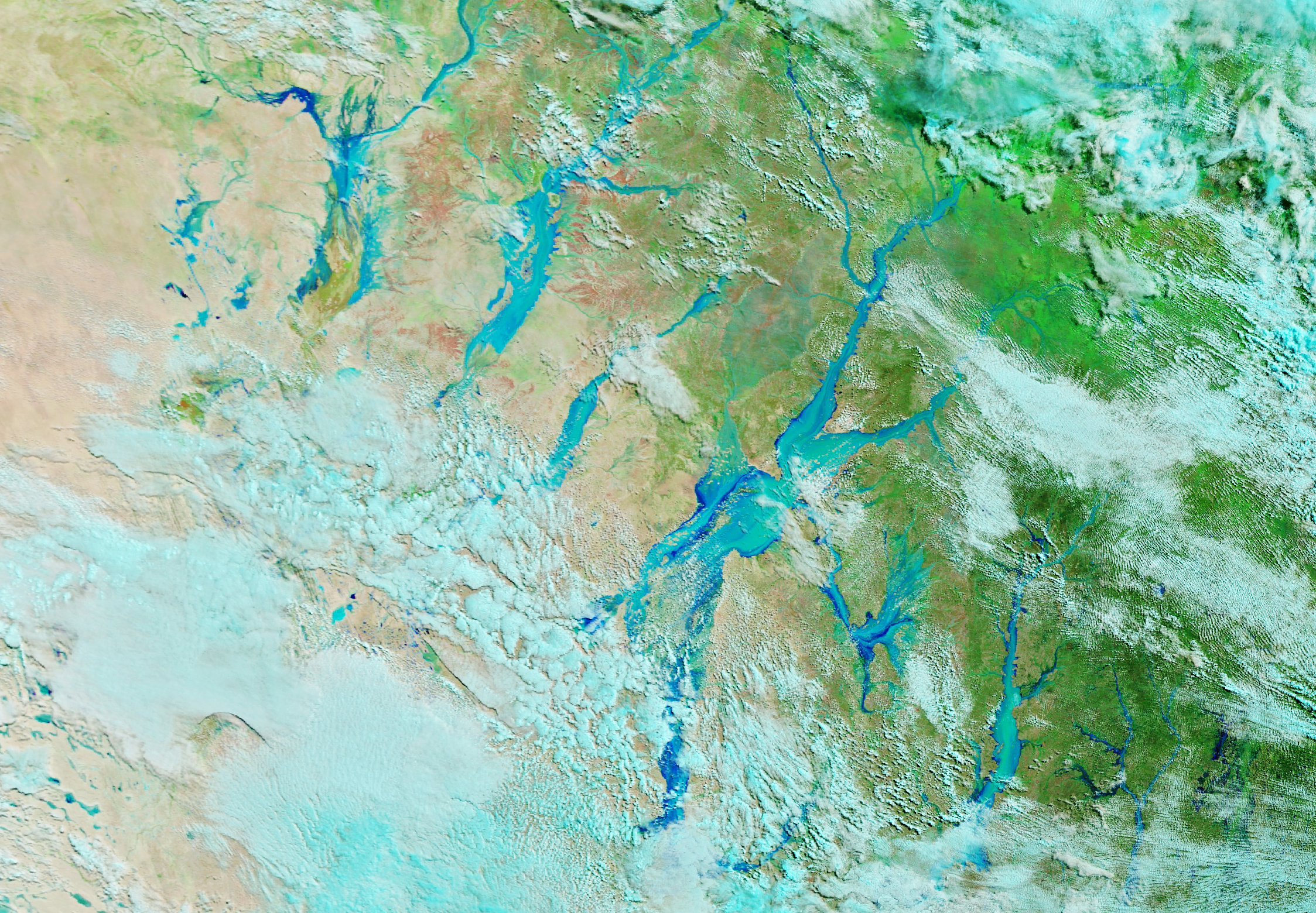 Floodwaters Surge Through the Australian Outback - NASA Science