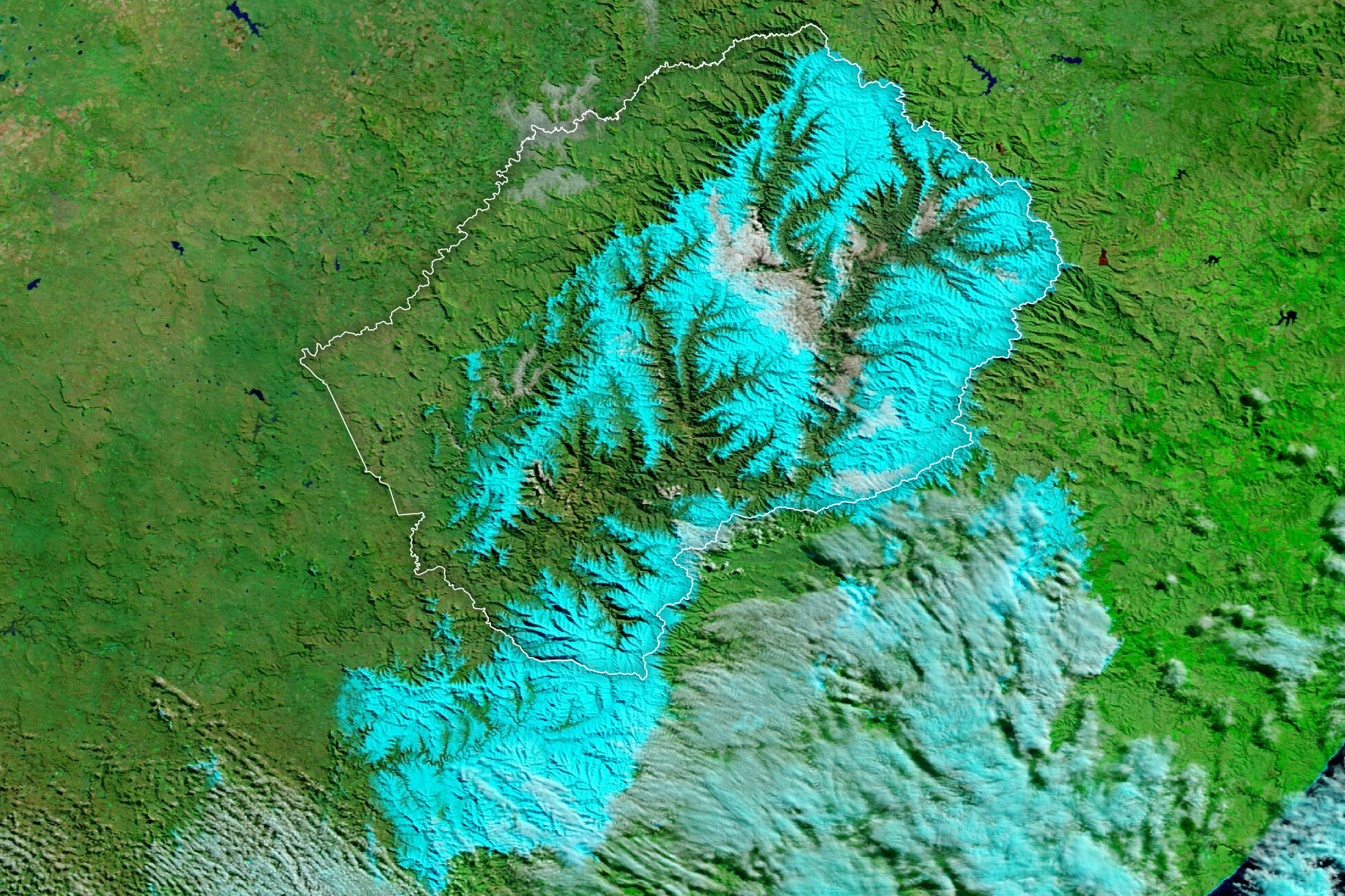Winter Arrives Early in Lesotho and South Africa - NASA Science