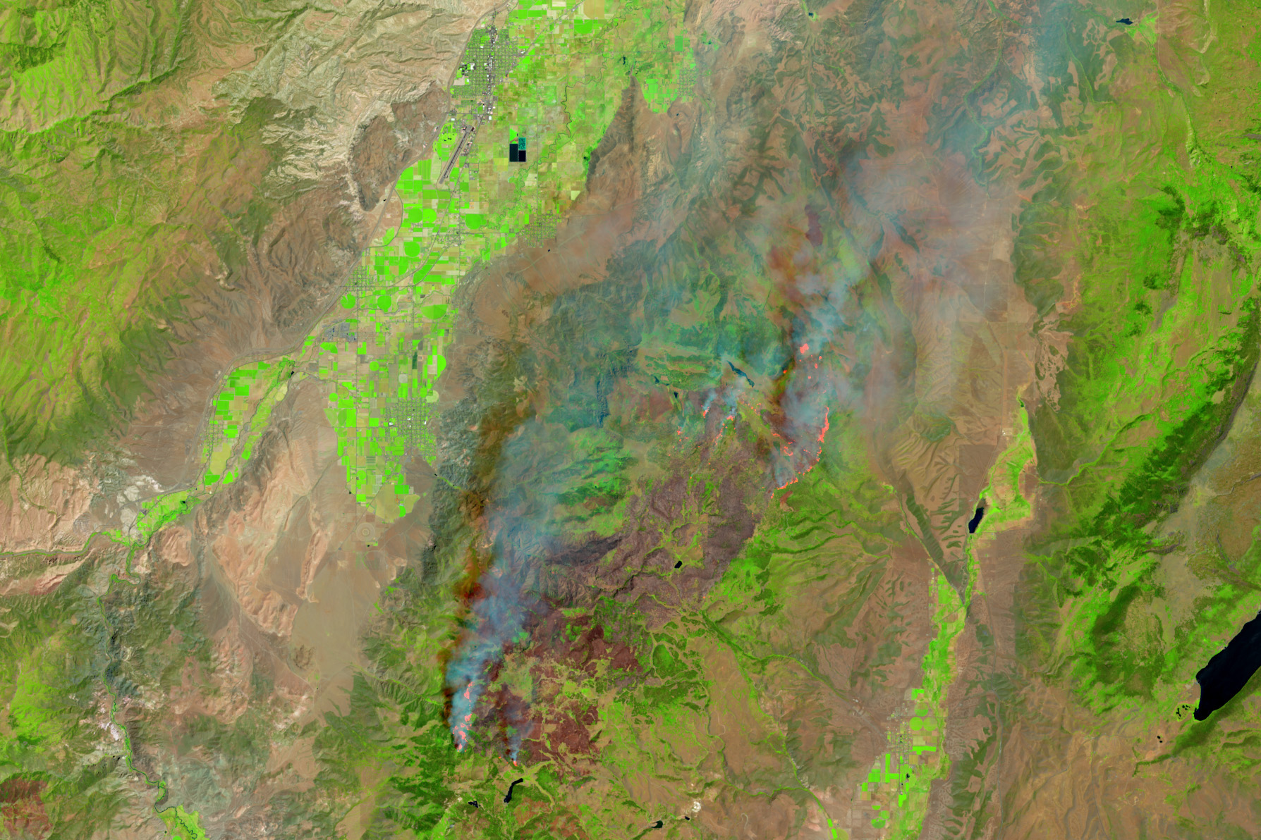 Monroe Canyon Fire Intensifies - NASA Science