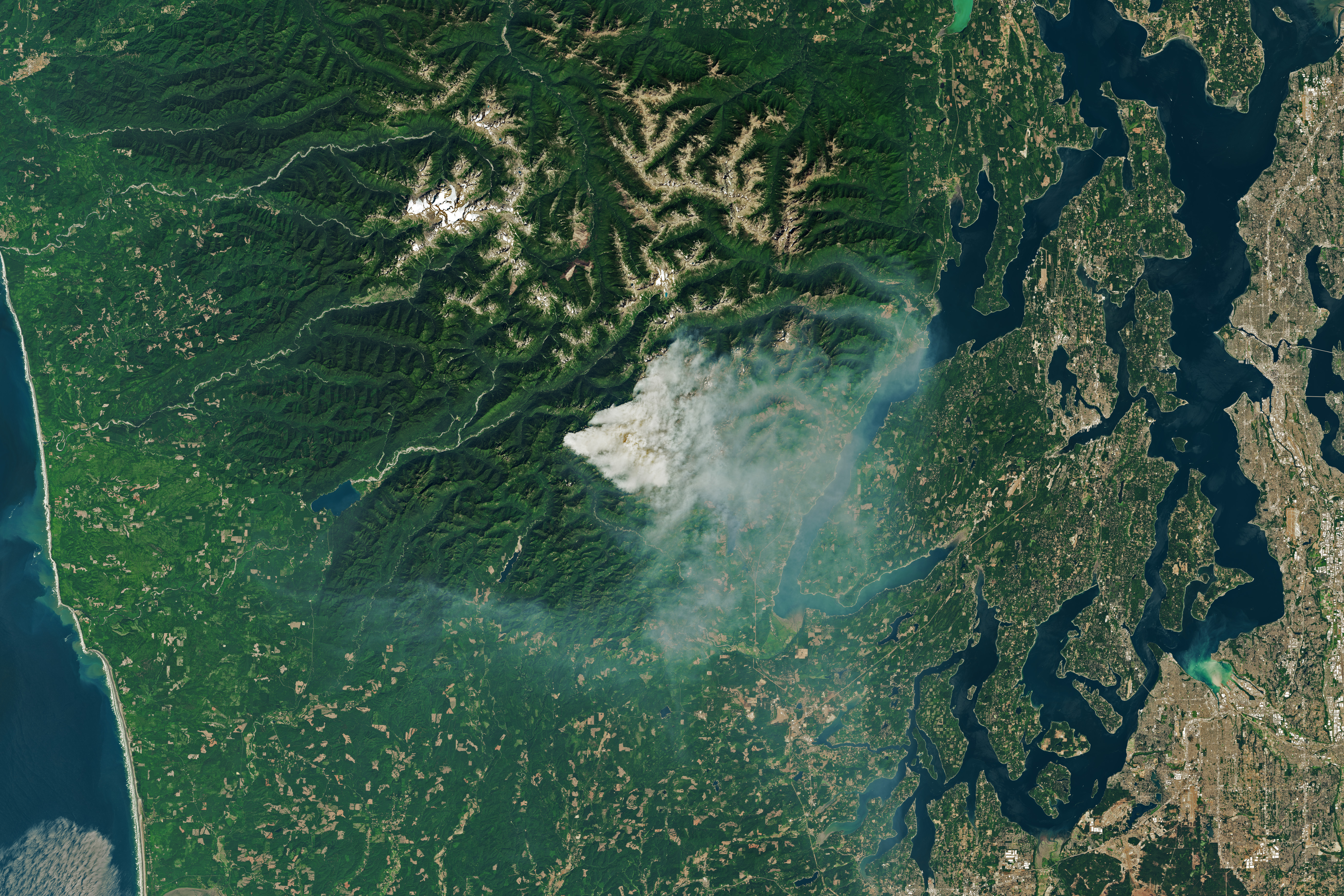 Fire Burns Through Olympic Wilderness - NASA Science