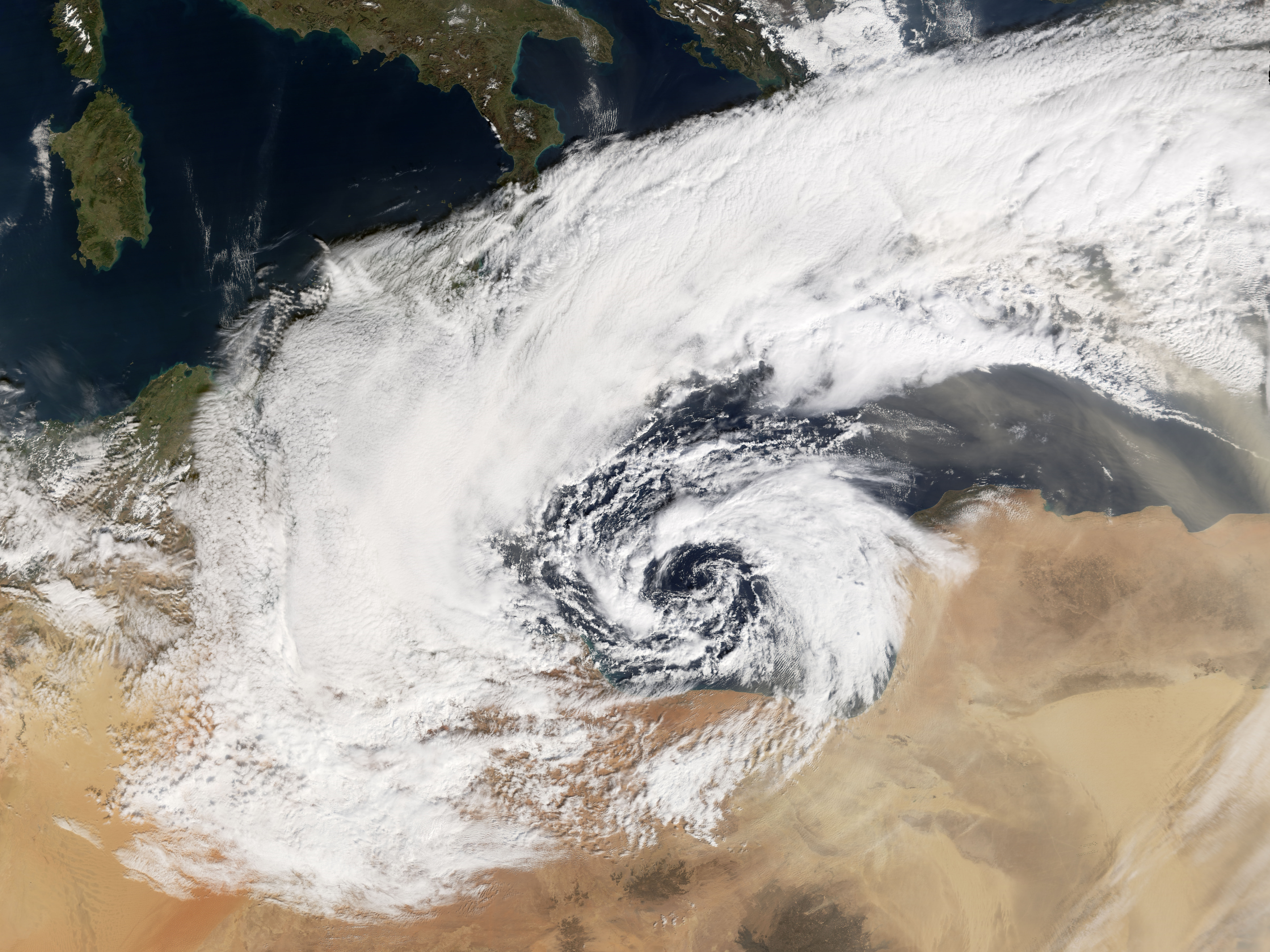 Dust and Clouds over Mediterranean Sea - NASA Science
