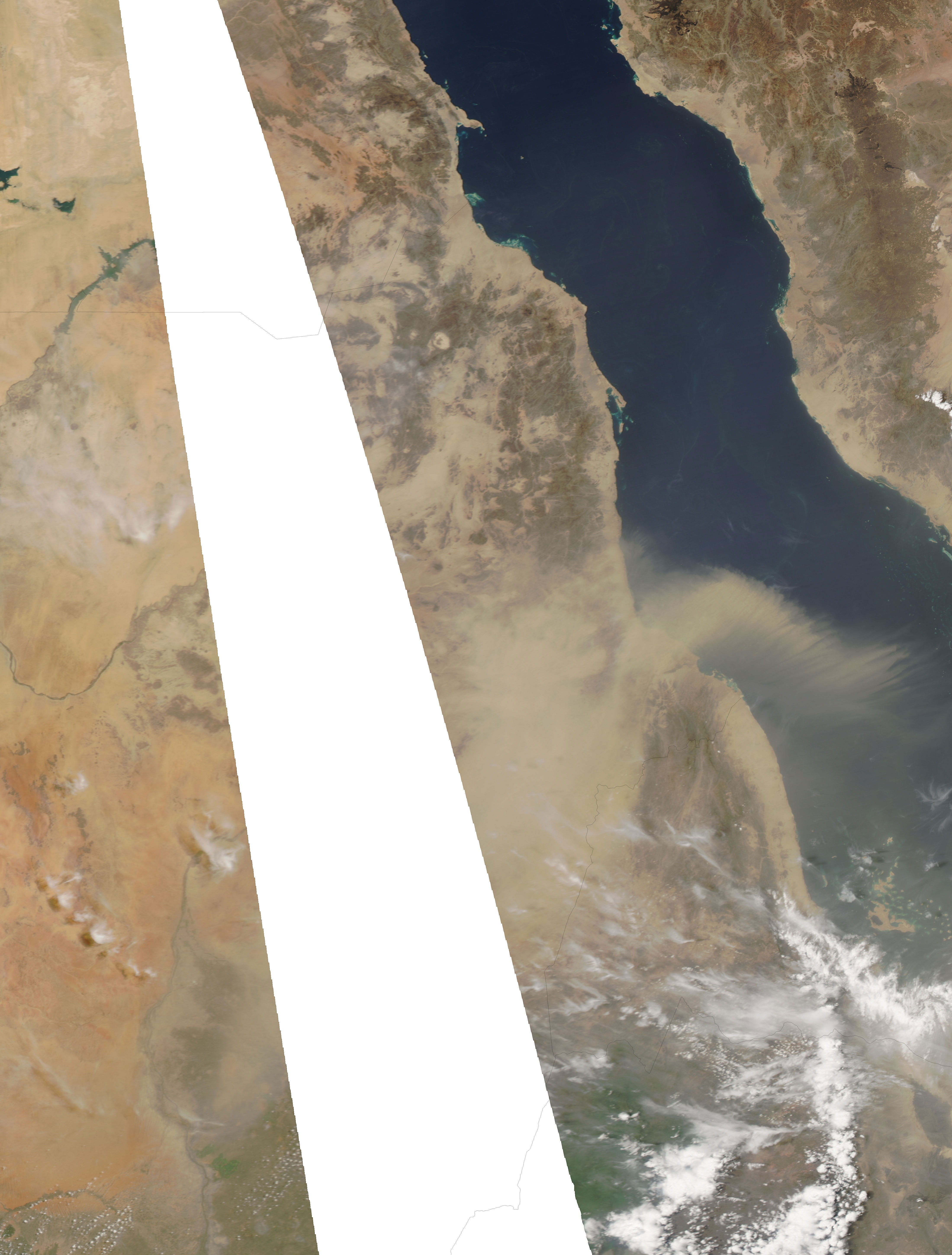 Dust Storm over the Red Sea - NASA Science