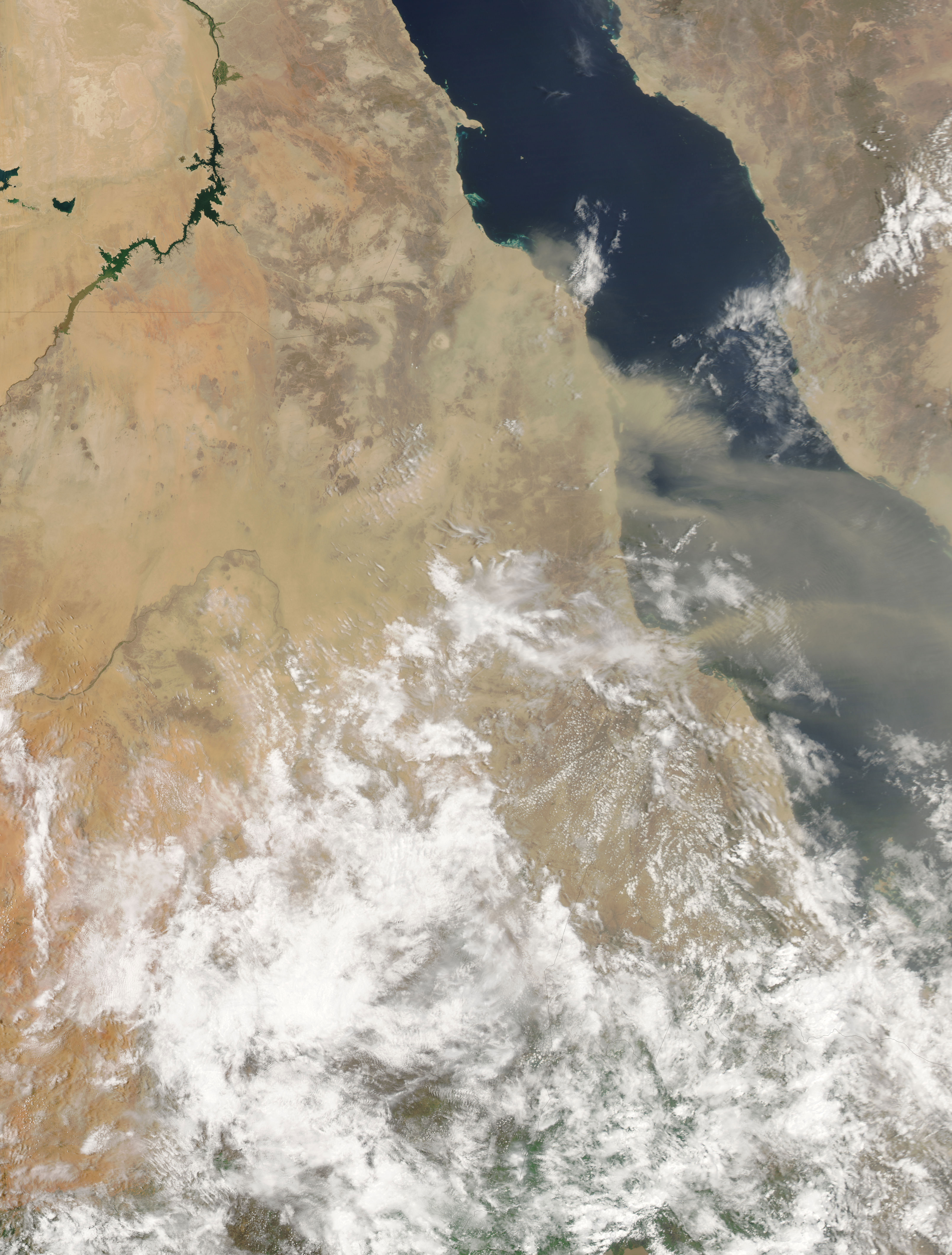 Dust Storm over the Red Sea - NASA Science