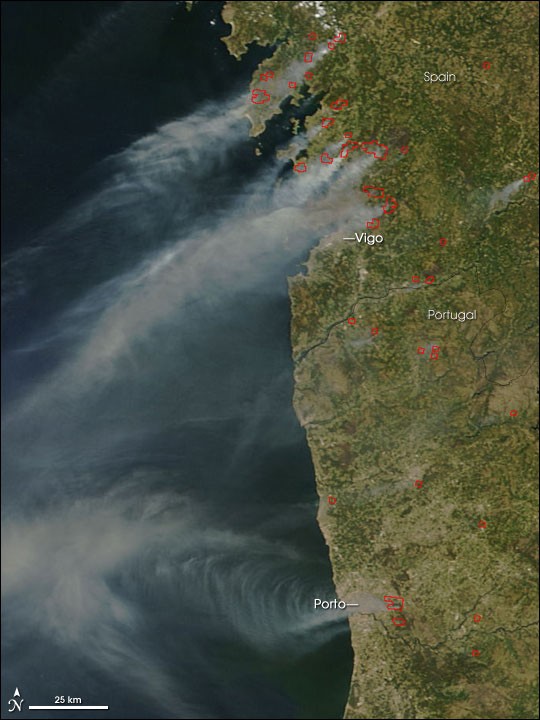 Fires in Spain and Portugal - NASA Science