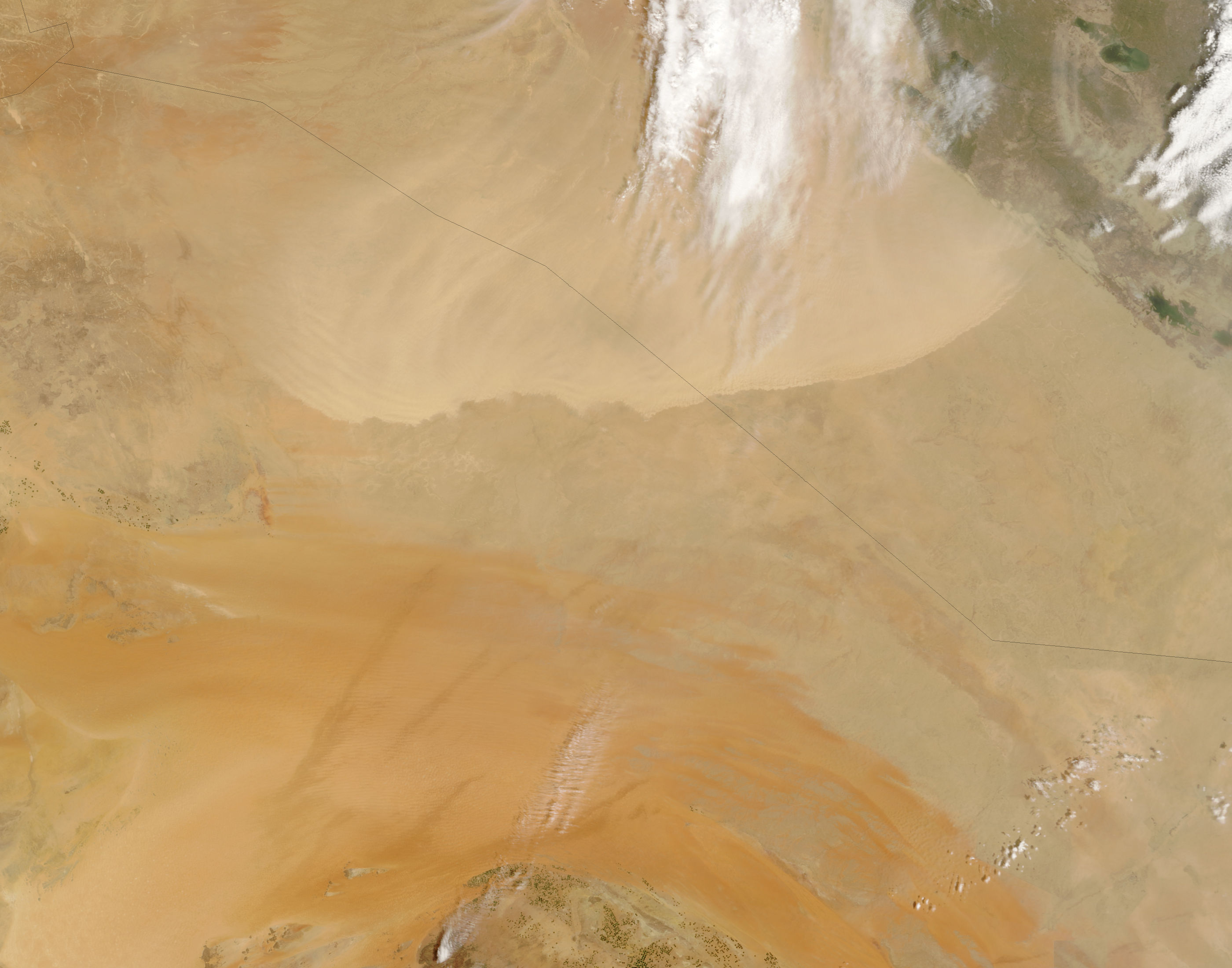 Dust Storm over Saudi Arabia and Iraq - NASA Science