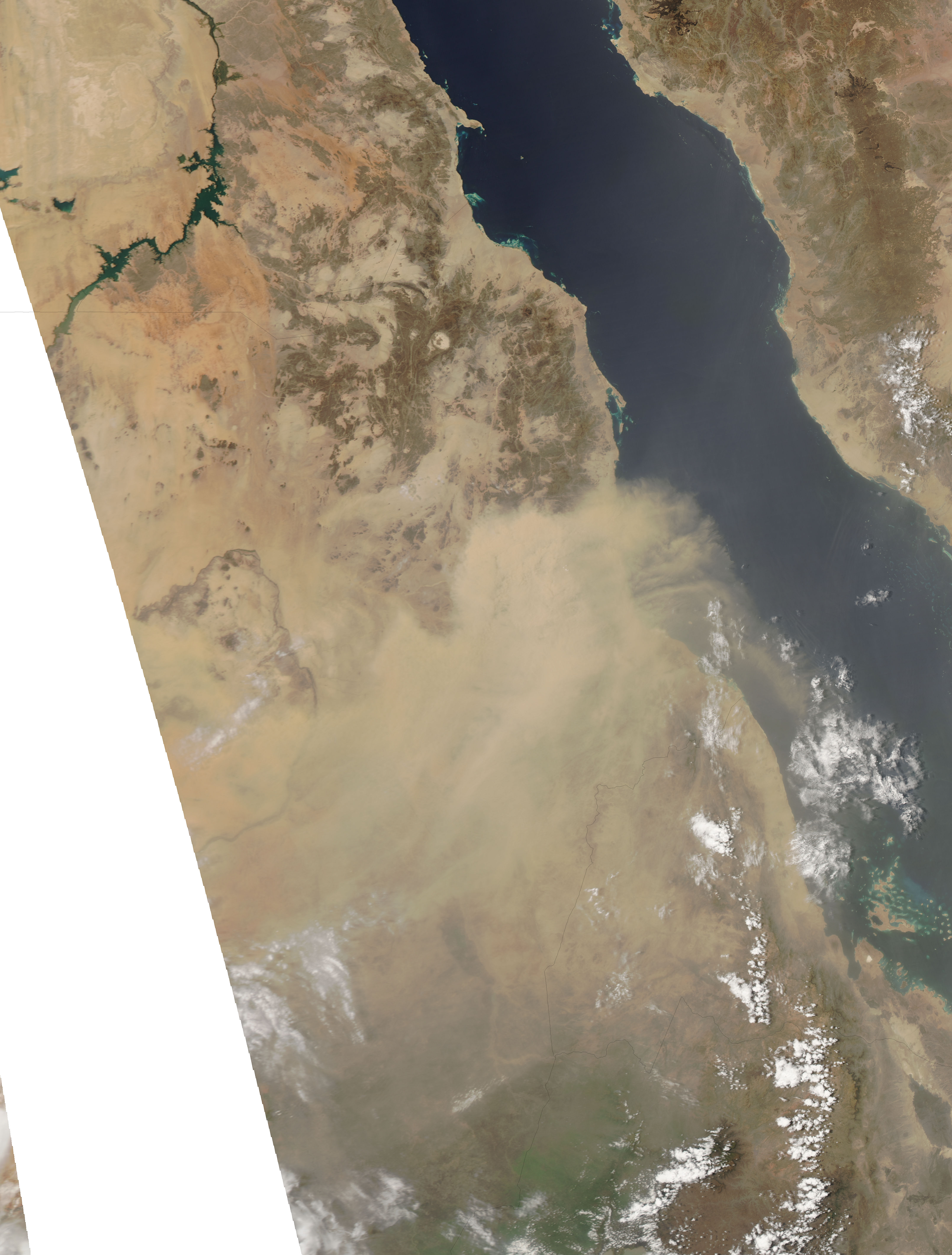 Dust Plume over the Red Sea - NASA Science